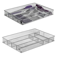 Collections Etc 7-Piece Buffet Organizer Set, Scroll Design for Plates ...