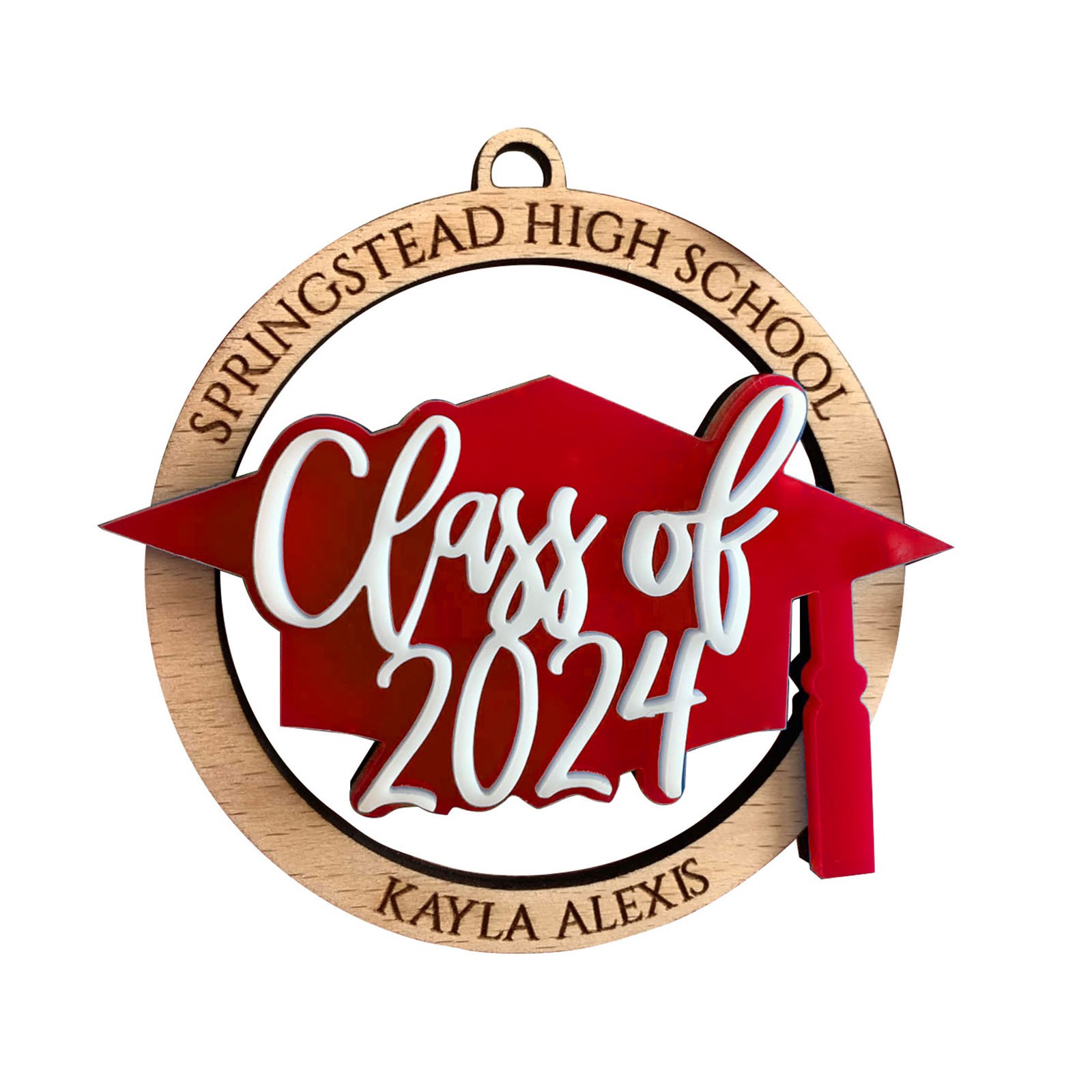 Hgeijl Hangs Class Of 2024 Bachelor's Cap Graduation Cap Round Acrylic ...