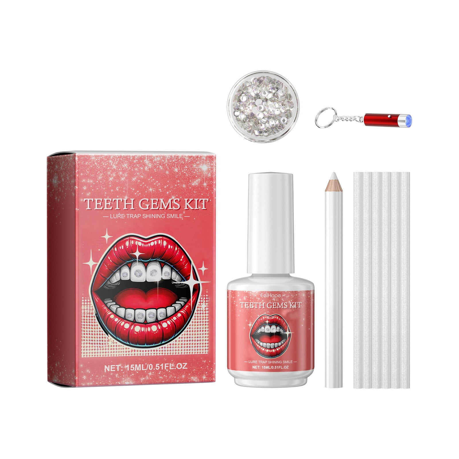 Hgesaa 15ML Glamorous Grins: Teeth Decorations Premium DIY Diamond Kit ...