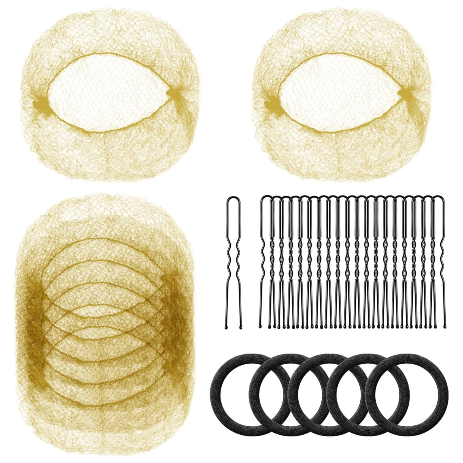 Hgesaa Ballet Hair Net Hairnets For Dance Buns 30 Pcs In Visible Hair N ...