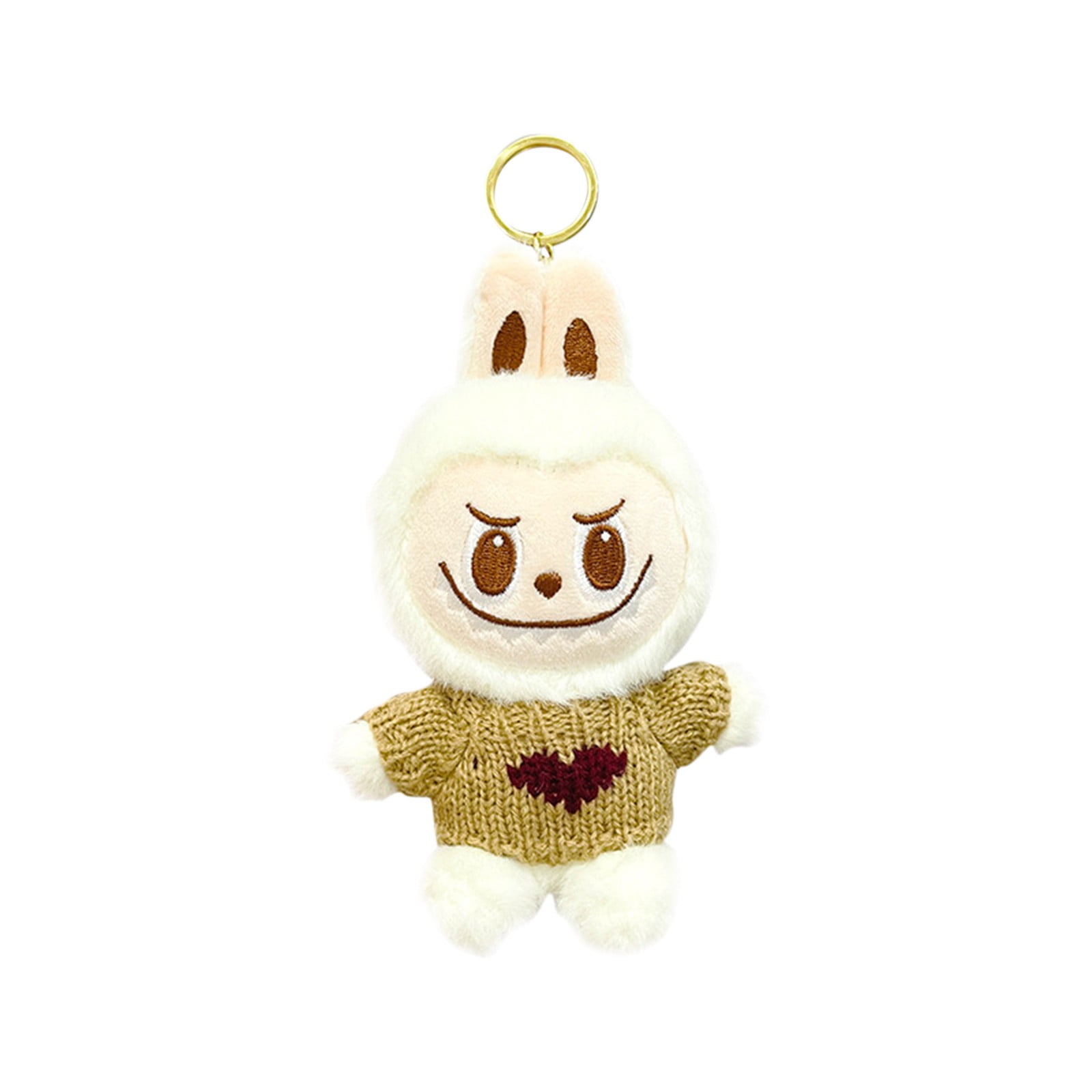 Hgesaa Cute Keychain POPMART LABUBU Keychain Cute Macaron Plush Plush ...
