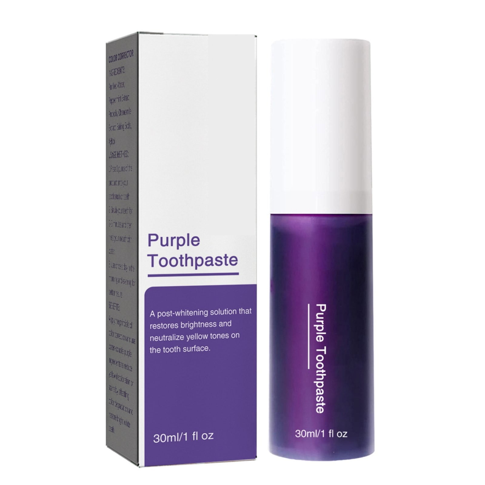 Hgesaa Purple Toothpaste For Teeth Teeth Toothpaste Purple Toothpaste ...