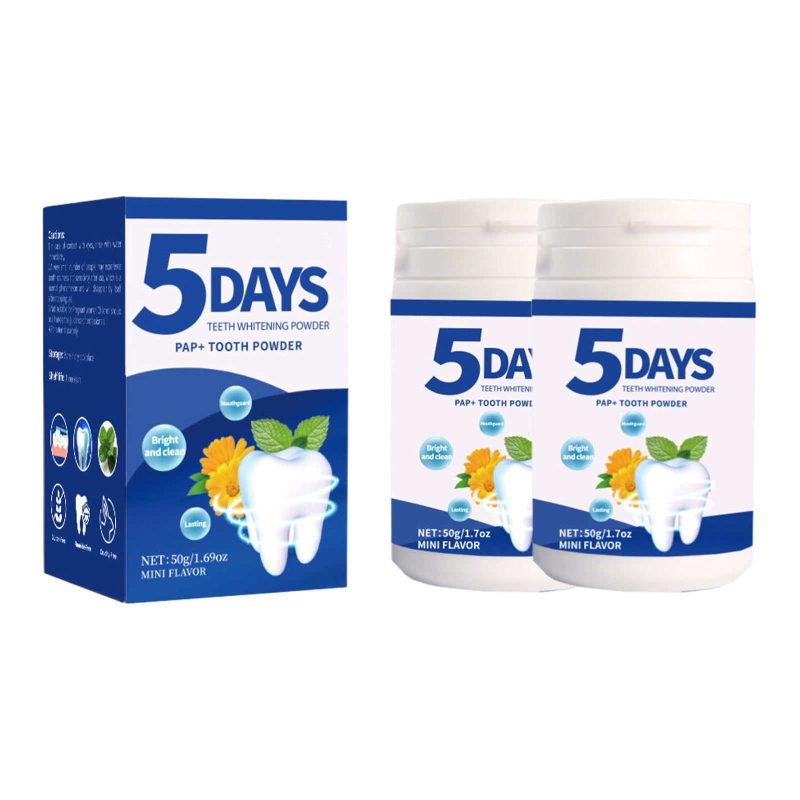 Hgesaa Teeth Powder 5 Days Tooth Powder Tooth Cleaning Powder Purple ...