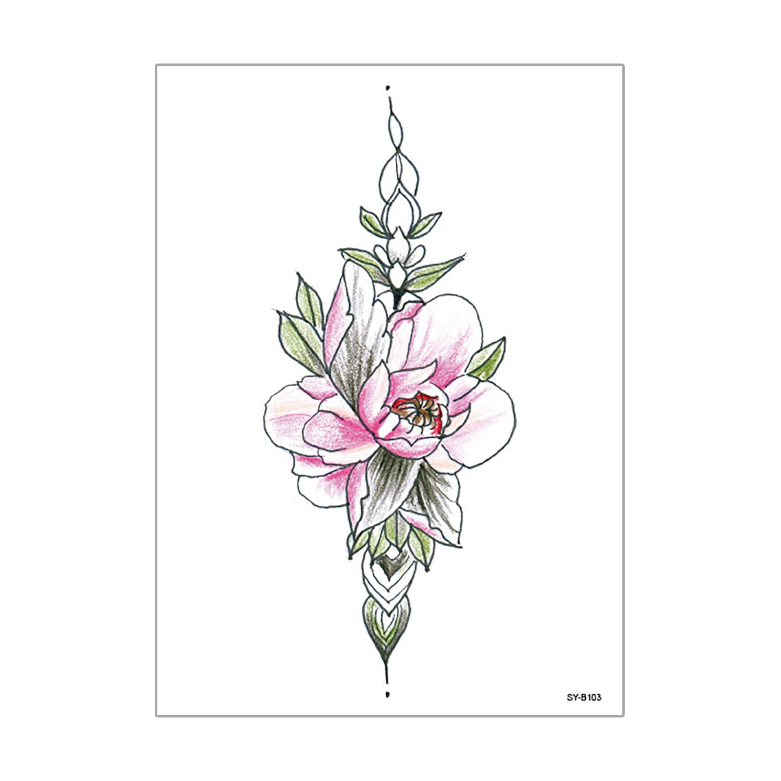 Hgesaa Temporary Tattoo Stickers Multicolor Mixed Style Body Art ...