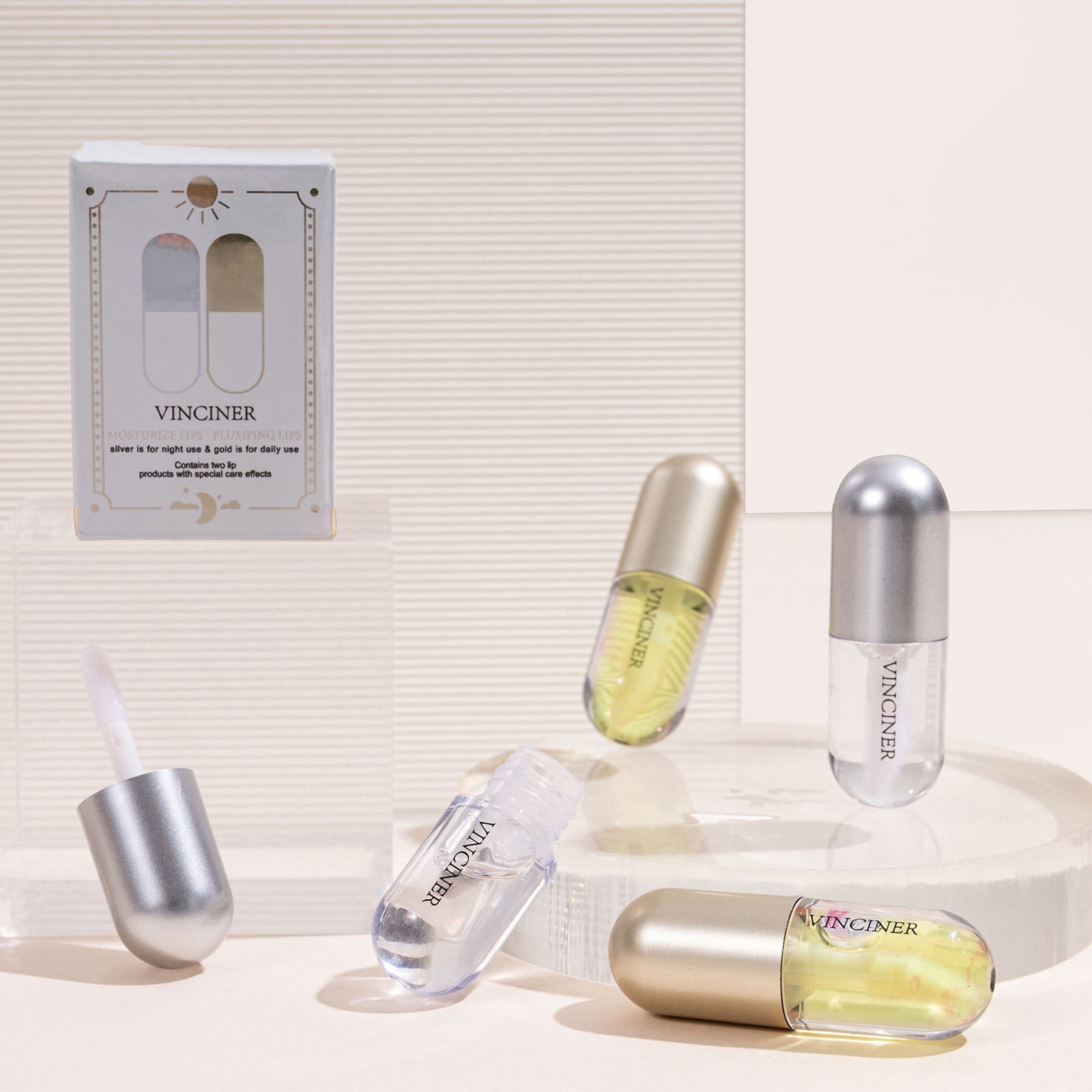 Hgferr Clearance,Lip Plumper Set Natural Lip Care Enhancer Set By Day ...