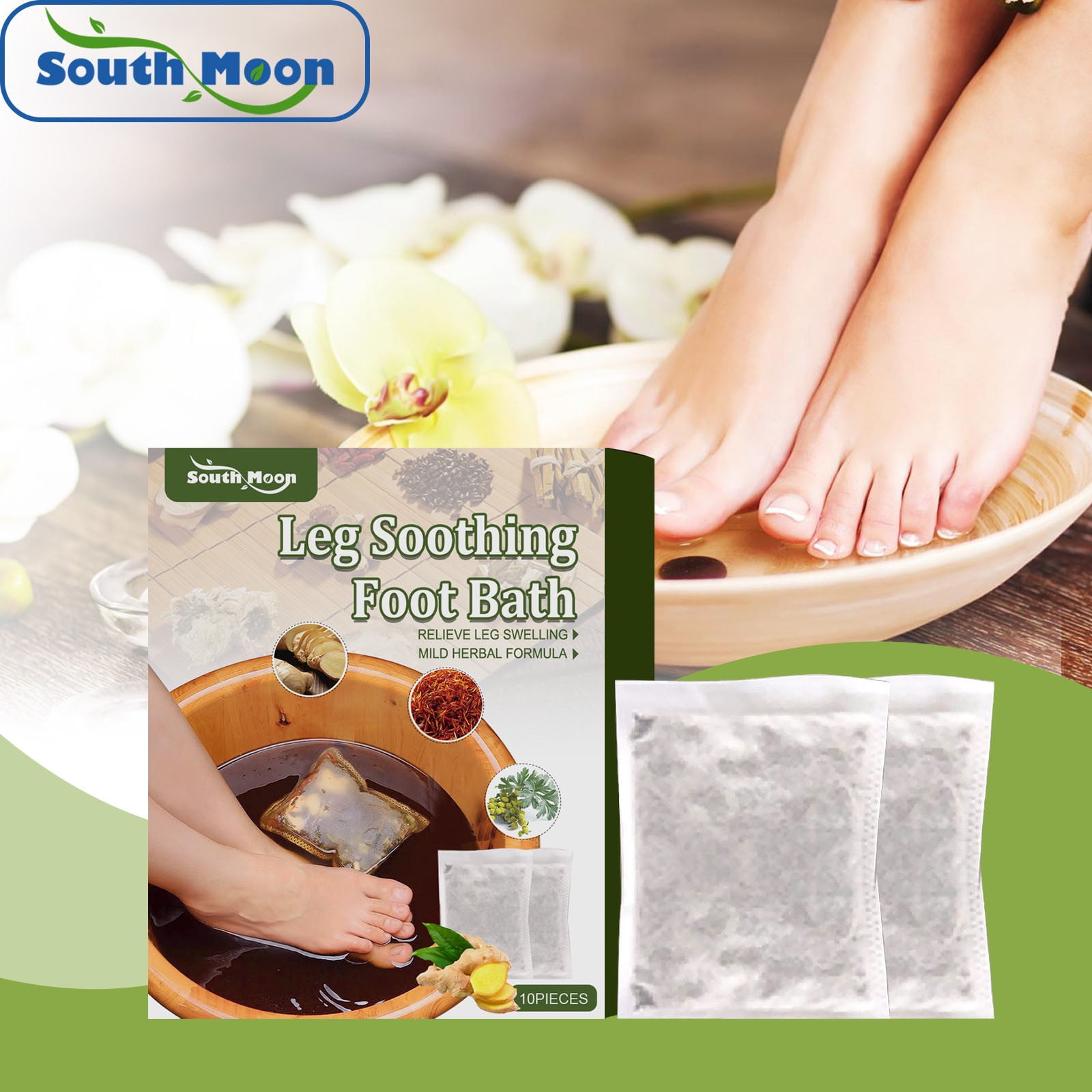 Hgferr Skin Care,Ginger Foot Bath Pack Foot Soak Soothing Leg Care Foot ...