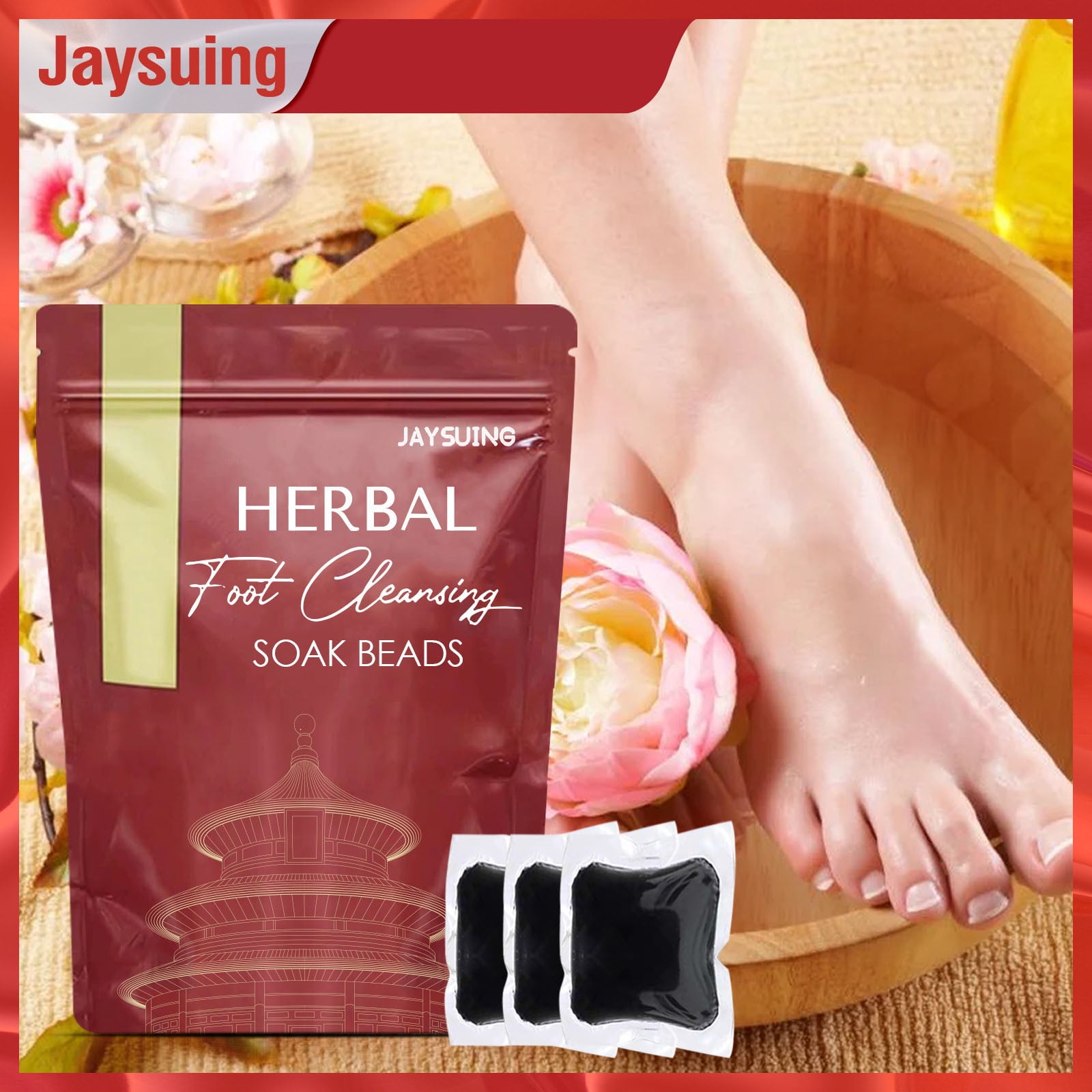 Hgferr Skin Care,Herbal Foot Soap Drainage Ginger Foot Bath Stovepipe ...