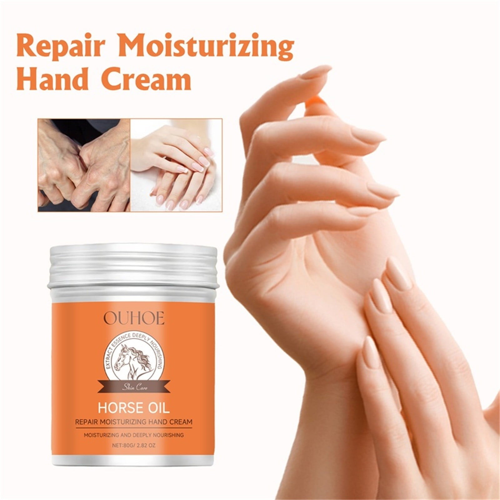 Hgferr Skin Care,Horse Oil Cream For Dry Rough Hands Horse Oil Feet ...