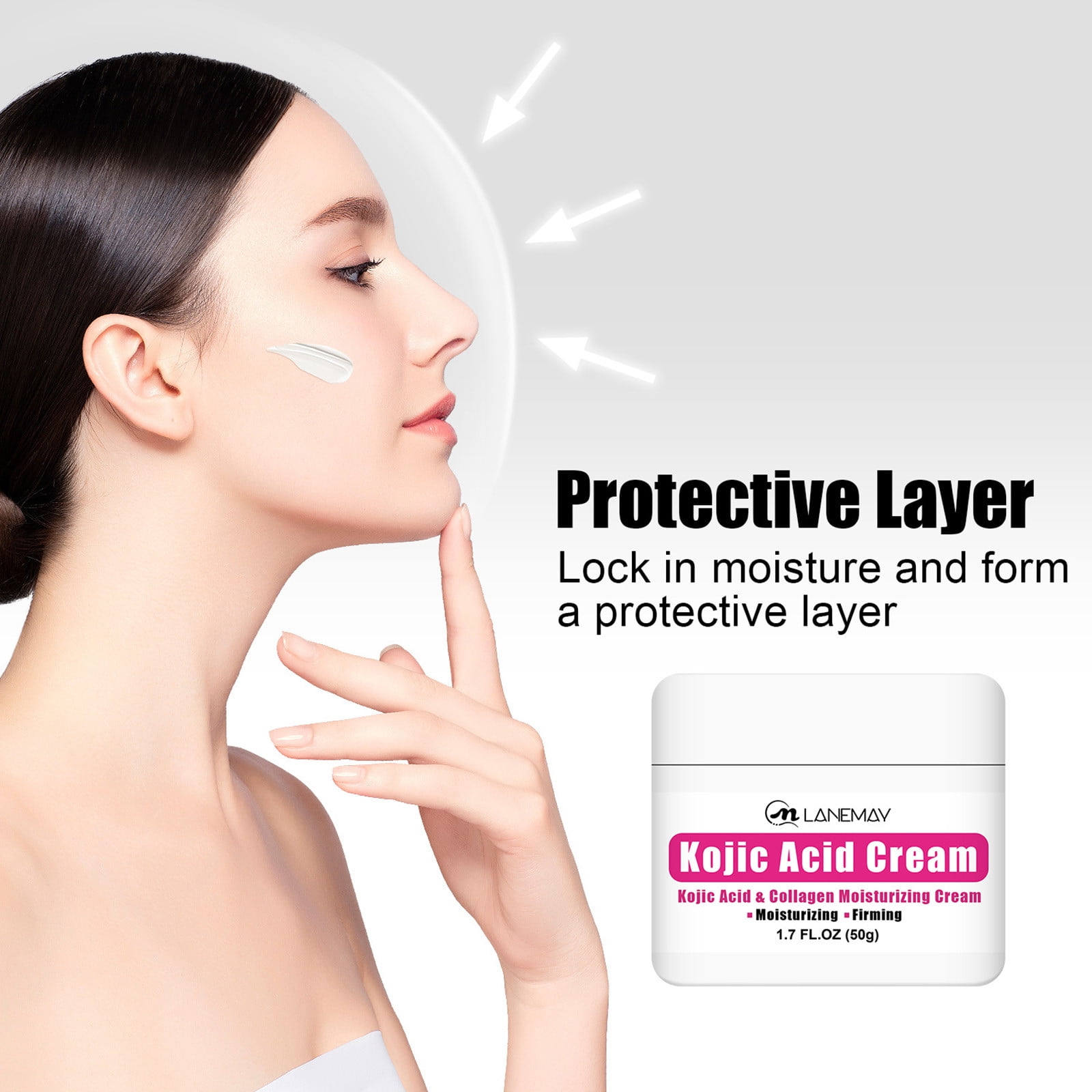 Hgferr Skin Care,Kojic Face Cream Skin Wrinkle Moisturizing Cream Skin ...