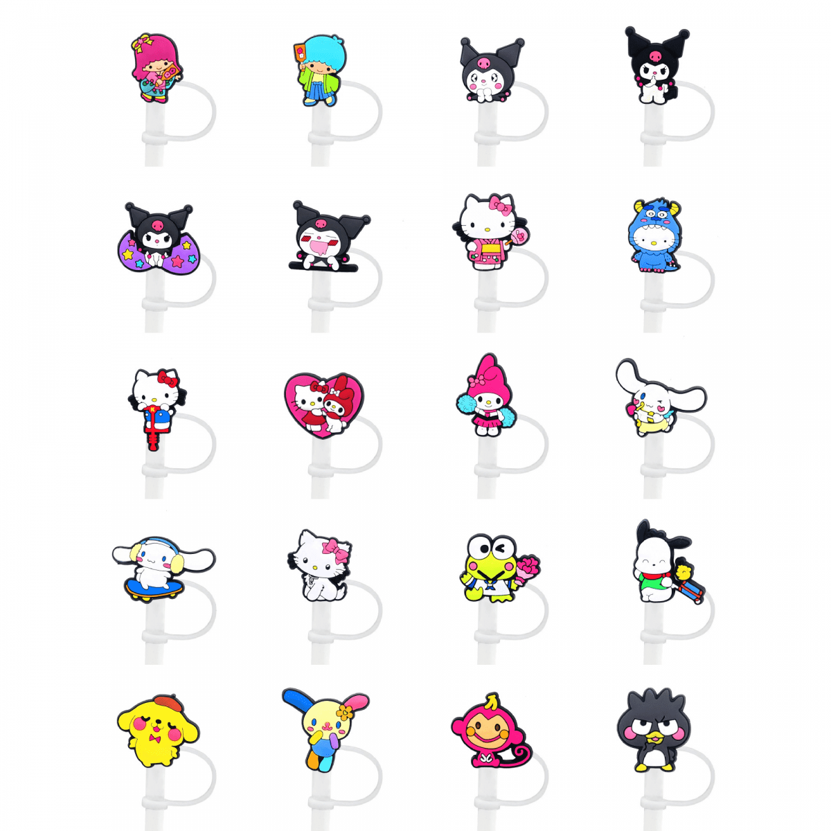Hggkaie 20Pcs Sanrio Straw Cover Cap for Stanley Cup 40oz/30oz Tumbler ...