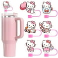 Hggkaie 6Pcs Hello_Kitty Straw Cover Cap for Stanley Cup 40oz/30oz ...