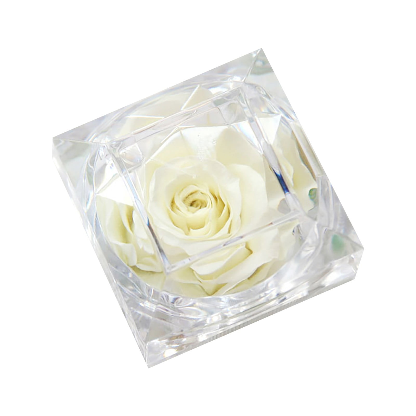 Hgheuy Engagement Forever Roses Ring Box Valentines Day Gifts Preserved ...