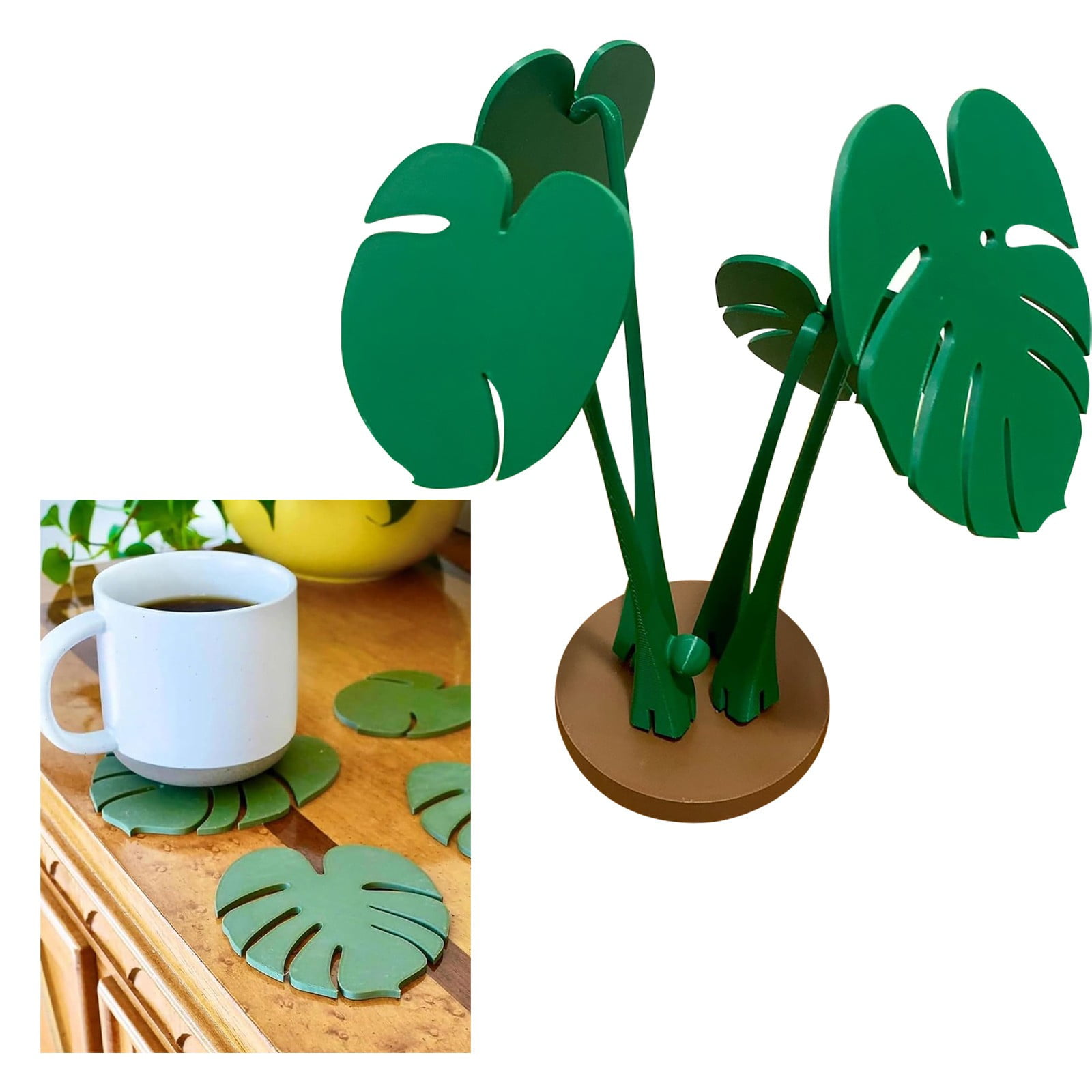 Hgheuy Monstera Set 3D Printed Monstera Plant Leaves Creative 3D ...