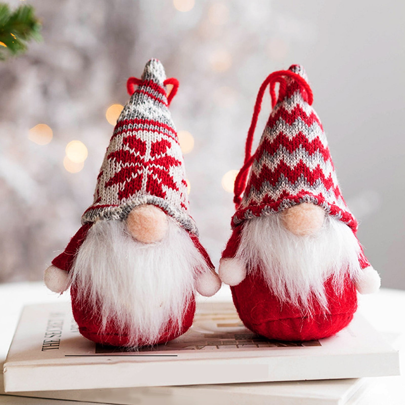 Hglyxoae Christmas Decorations Faceless Doll Decorations Rudolph The ...