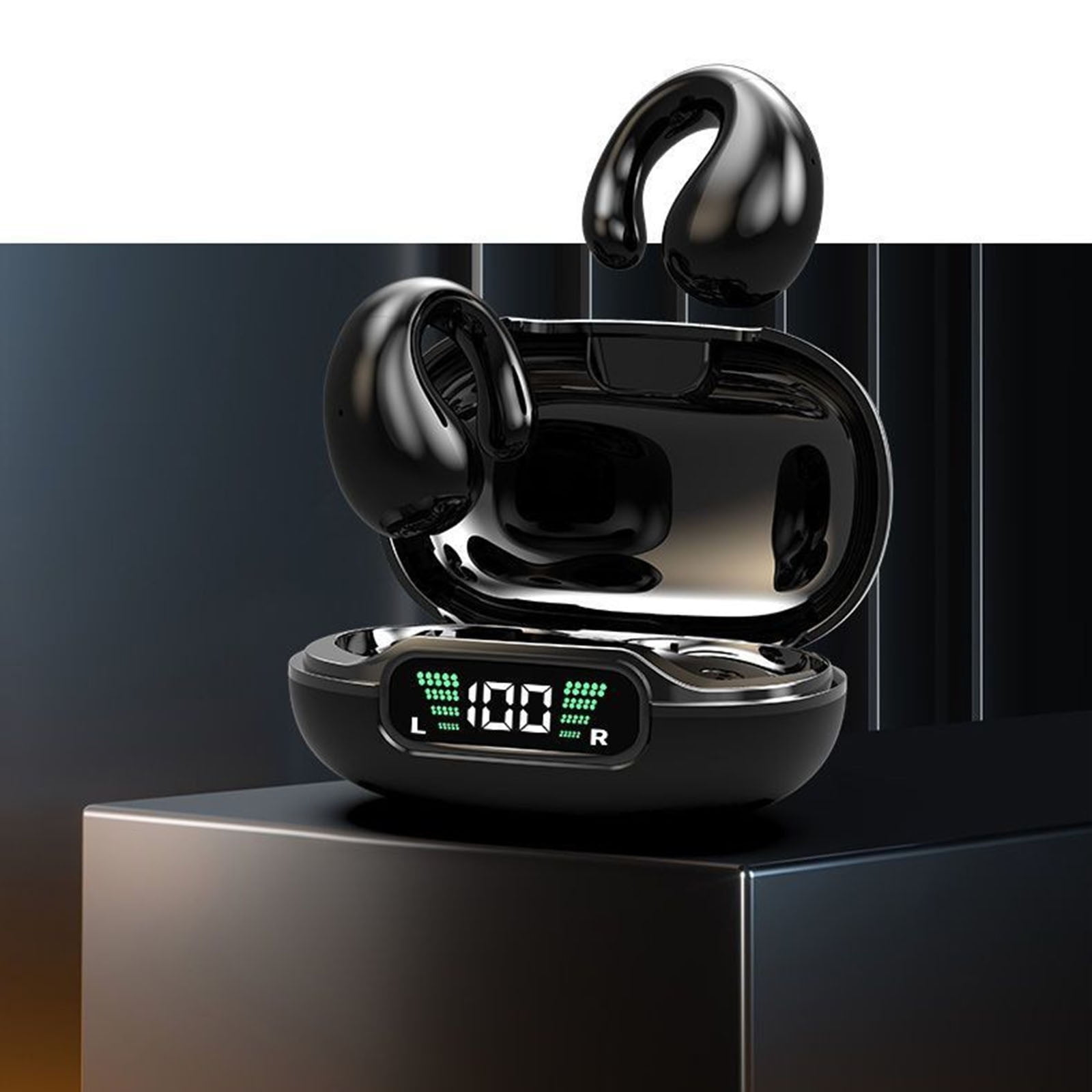 Hglyxoae Wireless Earclip Conduction Bluetooth Earphones for Noise ...