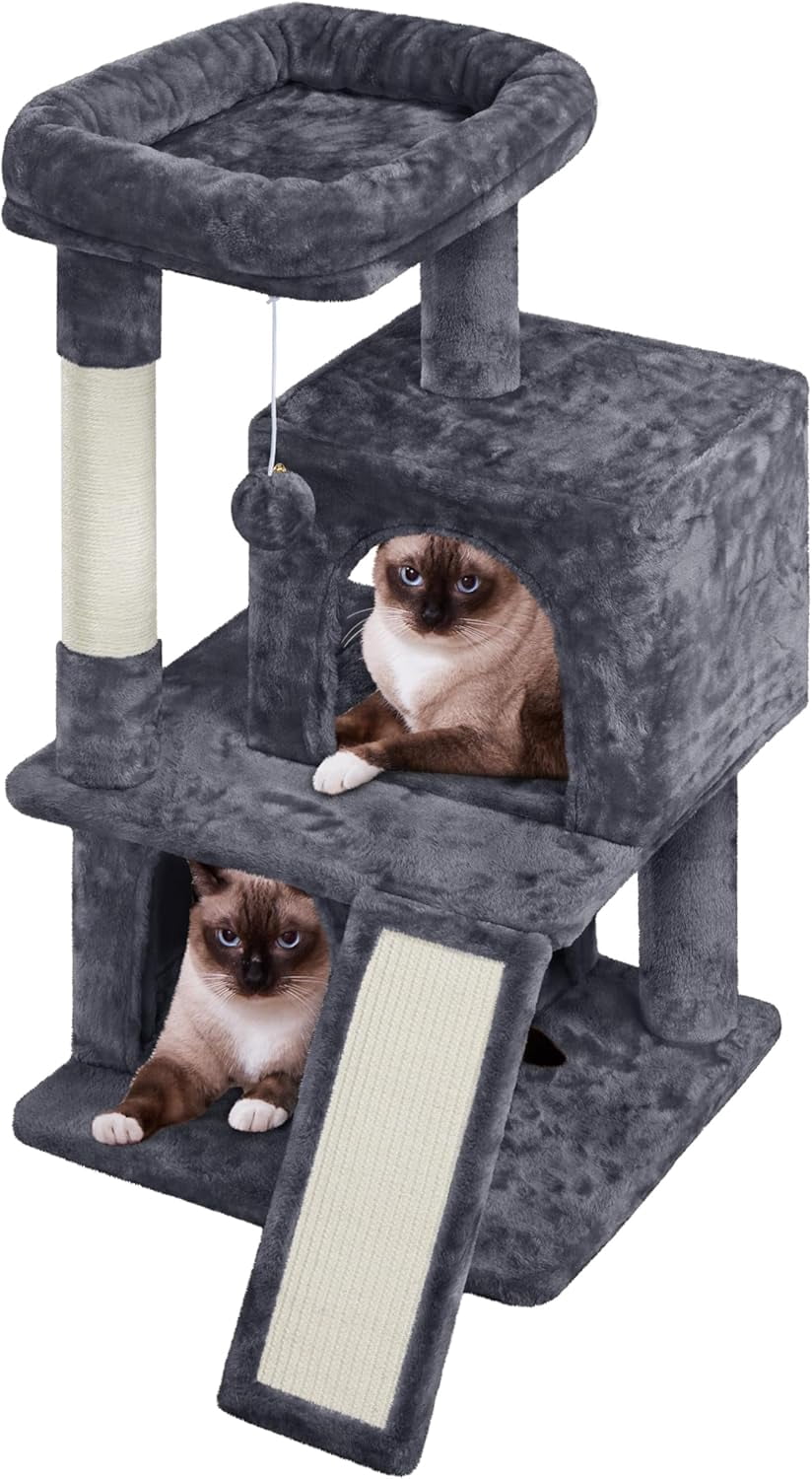 HgoodH 36in Cat Tree Cat Tower Cat Condo Play House Climber Stand ...