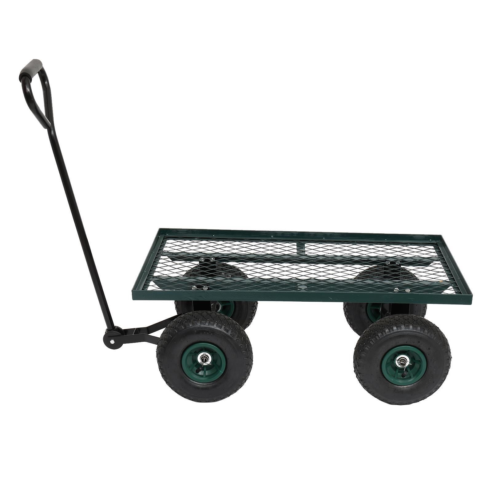 HgoodH Heavy Duty 38" Garden Cart - Yard Dump Wagon with High Load ...