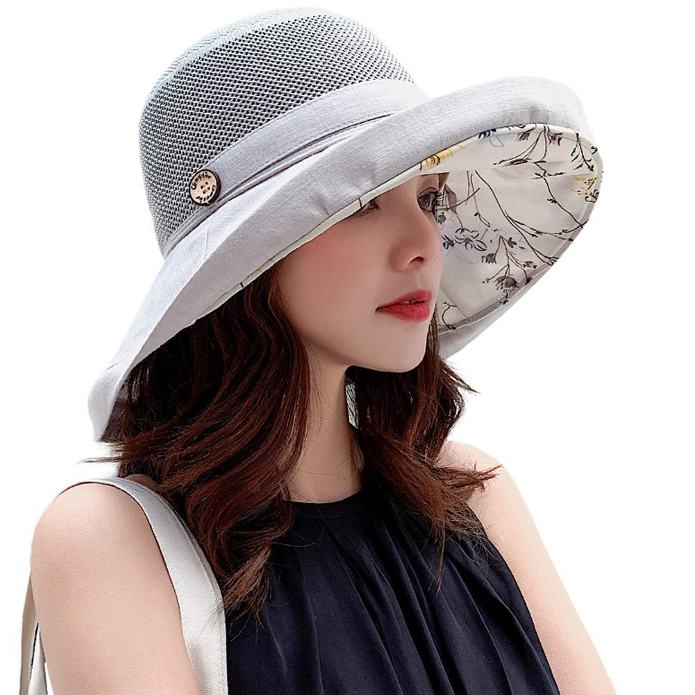 Hgrintd 2024 Hat for Women Mesh Sun Hats Summer Beach UV UPF Packable ...