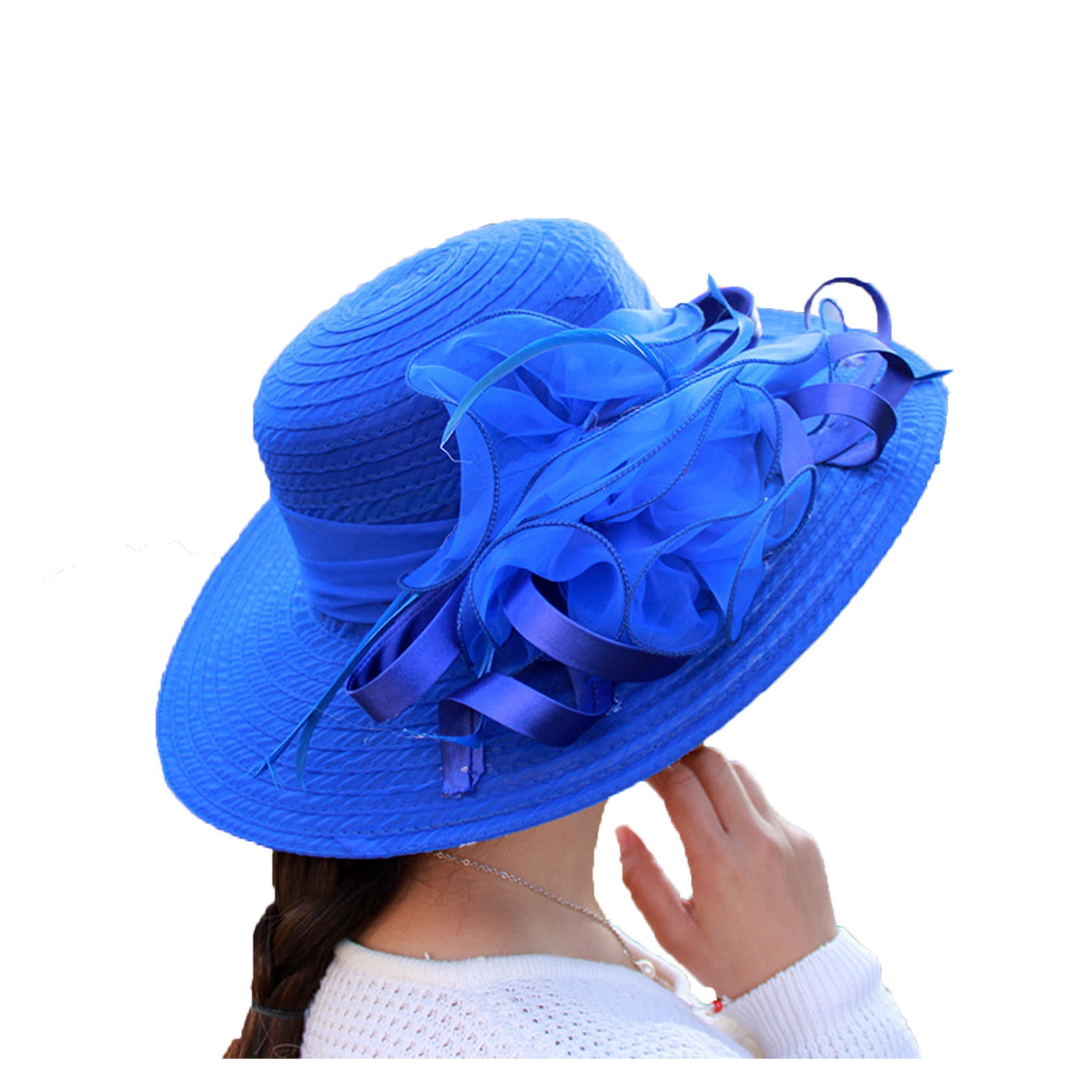 Hgrintd 2024 Hat for Women's Organza Church Fascinator Bridal Tea Party ...