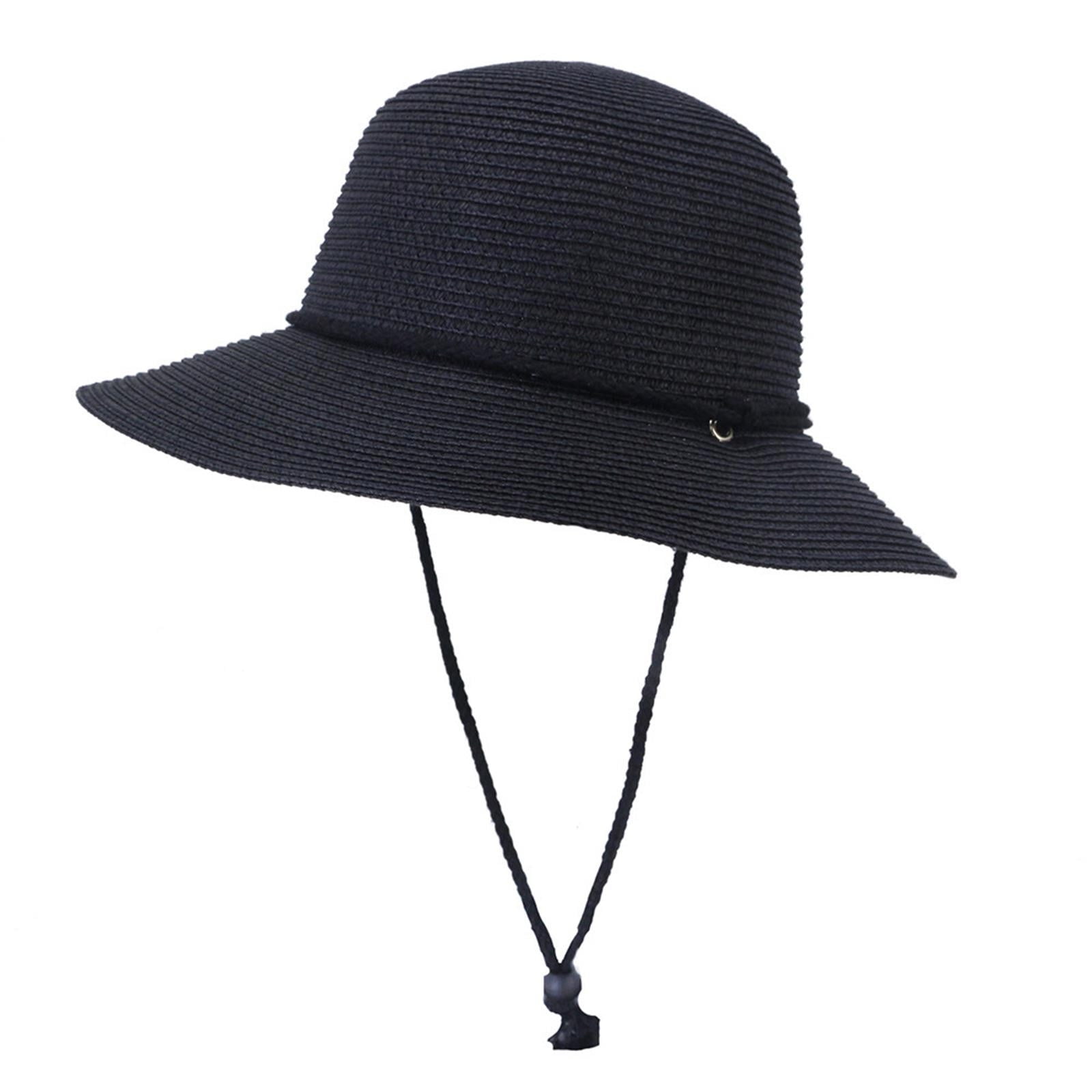 Hgrintd Large Edge Dome Wide-Brimmed Sun Hat With Windproof Lanyard ...