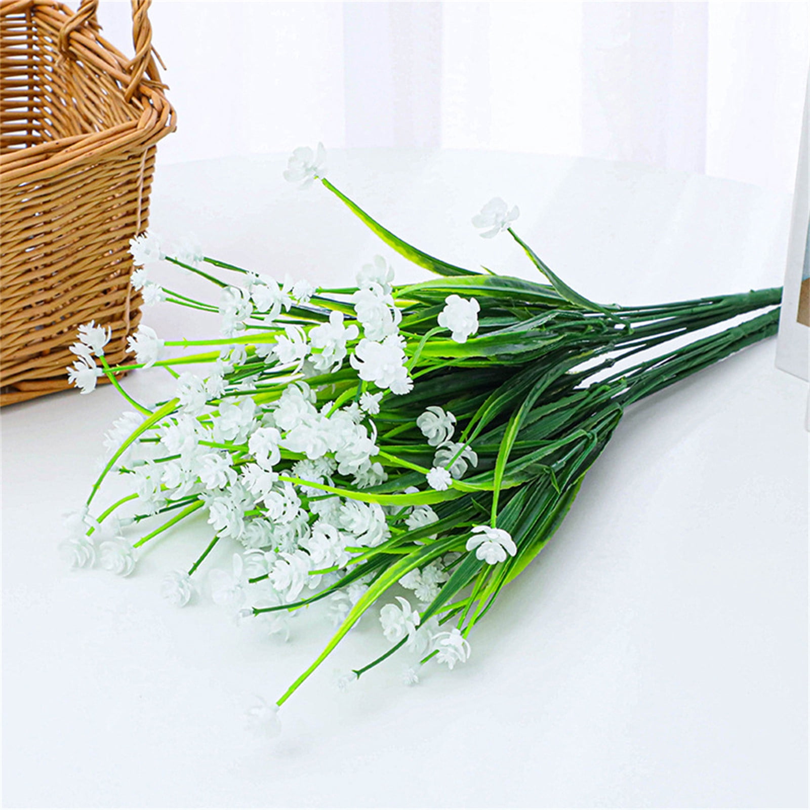 Hgrintd Outdoor Artificial Flowers UV Resistant Fake Plants, Faux ...