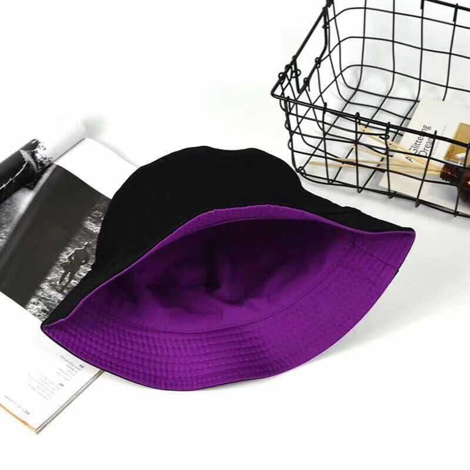 Hgrintd 2024 Hat for Double - Sided Fisherman's Hat Plain Plate Basin ...