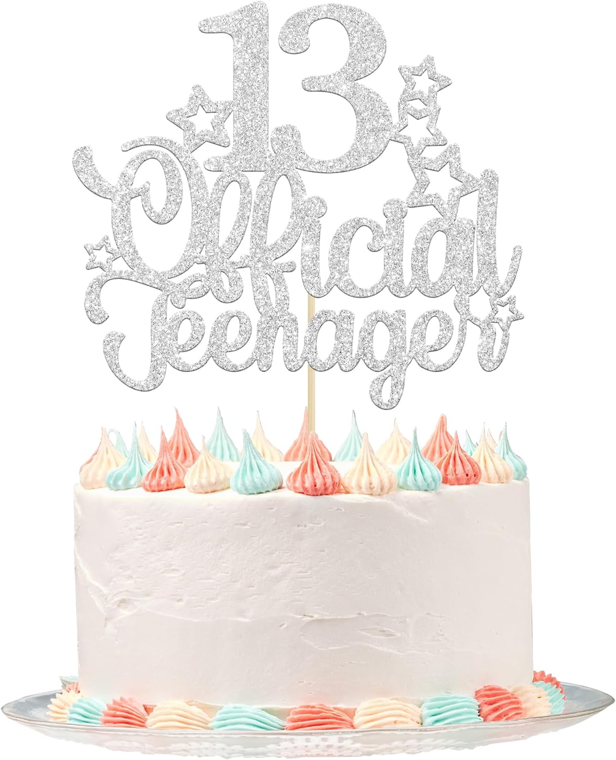 Hgudesign 1 Pack 13 Ofcial Teenager Cake Tor Glitter Number 13 13th ...