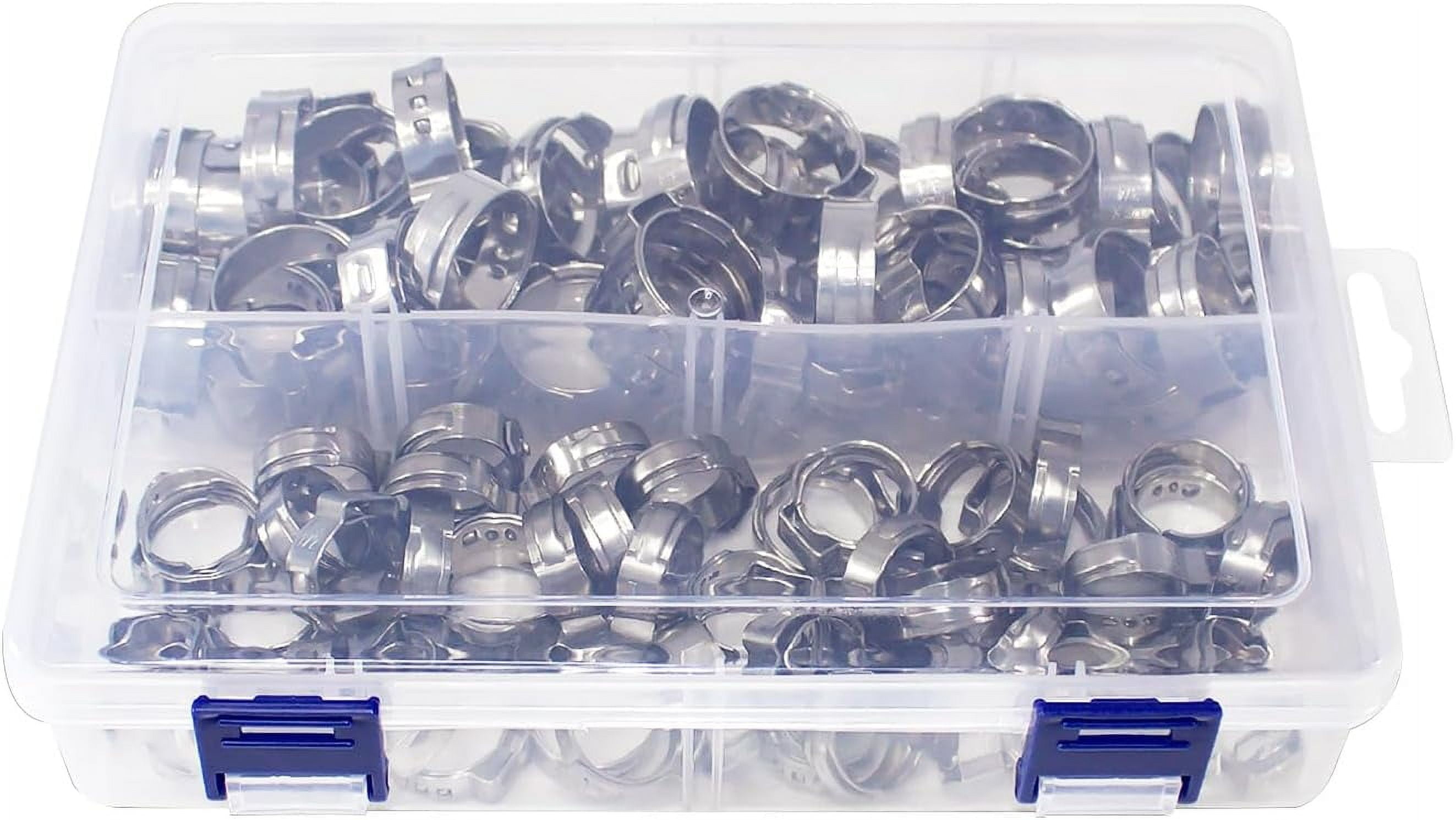 Hgudesign 100PCS 1/2" 3/4" PEX Cinch Clamps Rings, 304 Stainless Steel ...