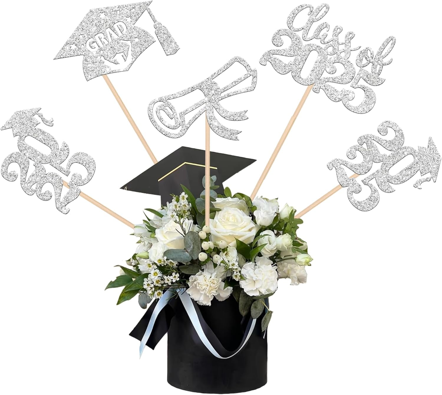 Hgudesign 12 PCS Class of 2025 Graduation Centerpiece Sticks 2025 ...