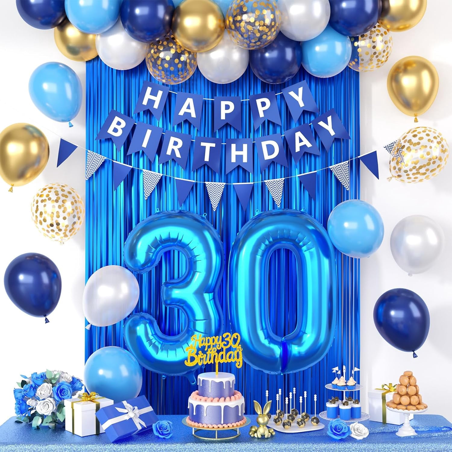 Hgudesign 30th Birthday Decorations, D Happy Birthday Party Decorations ...
