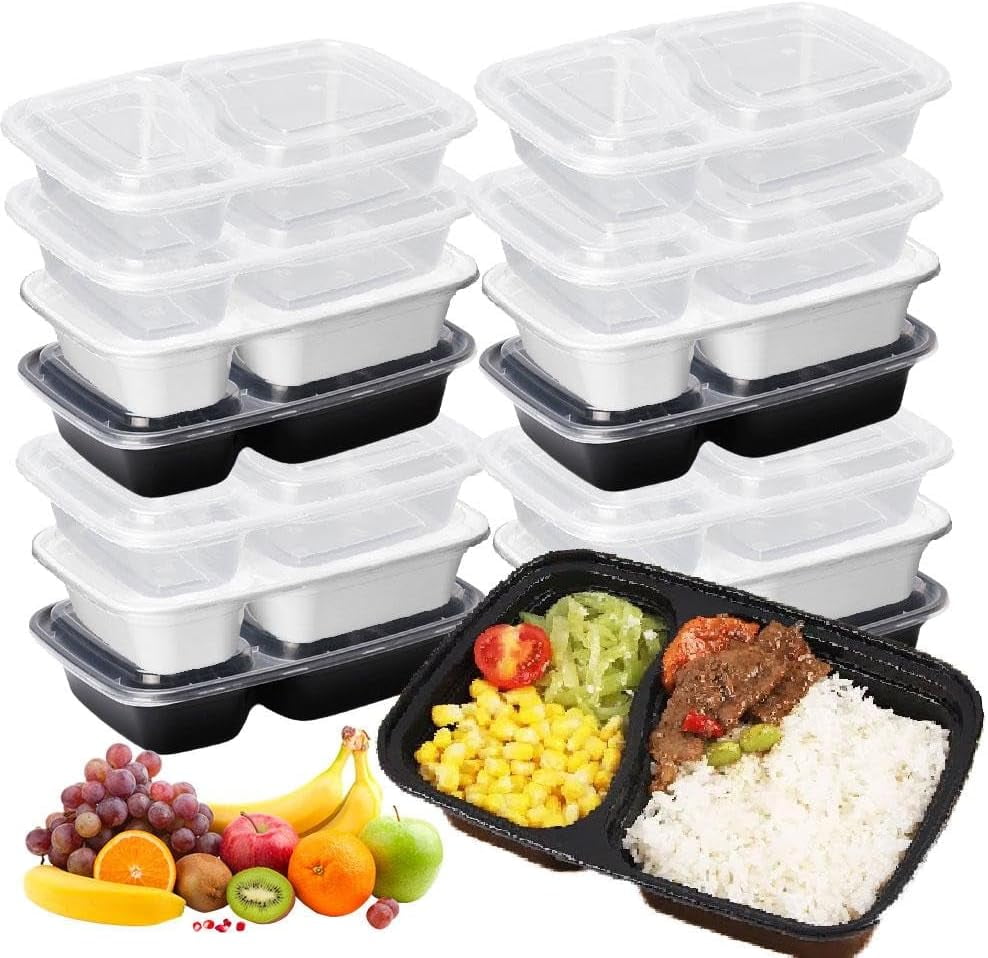 Hgudesign 50 Pack Meal Prep Containers,27 Oz Meal Prep Containers ...
