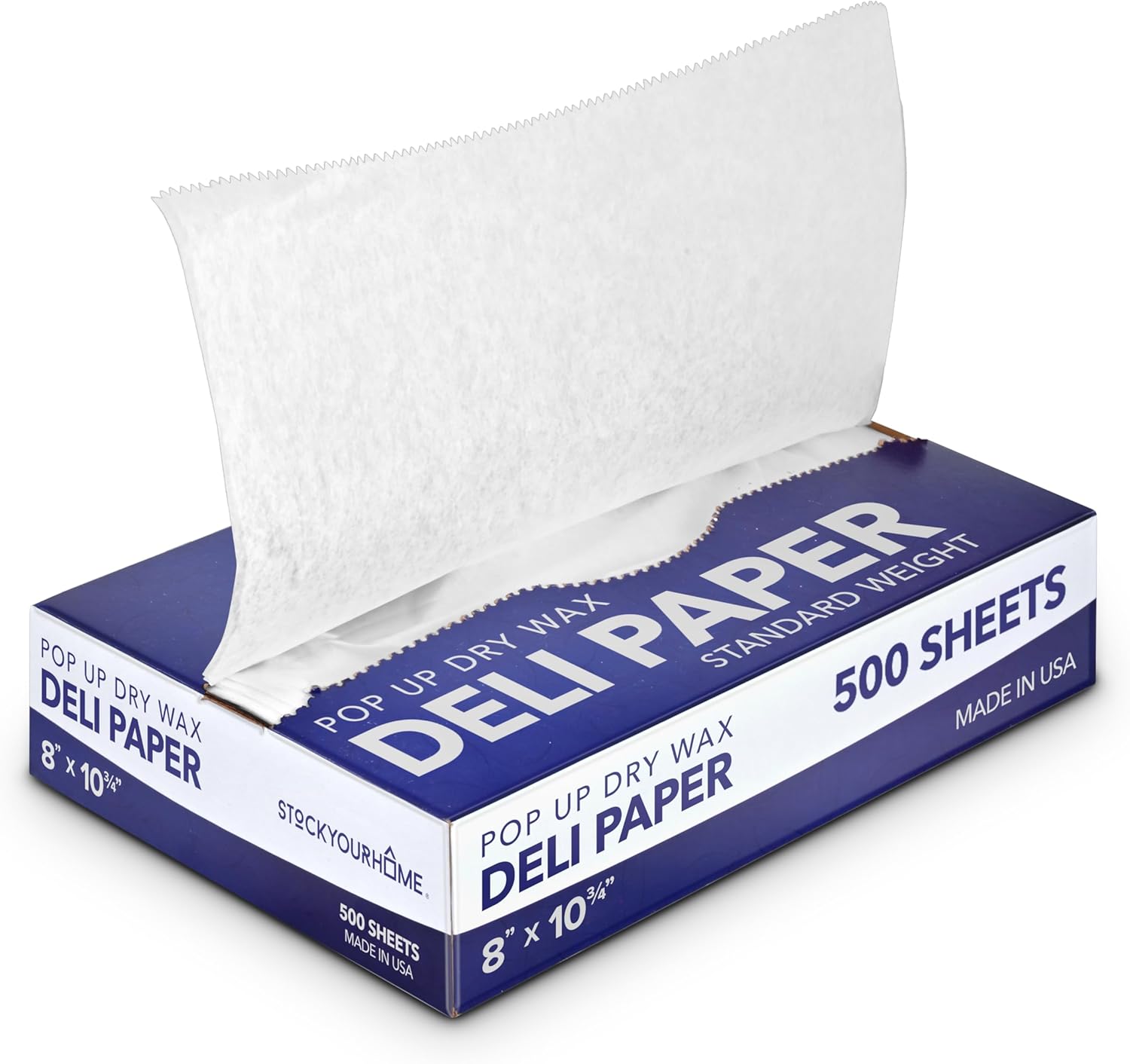Hgudesign 500 Count Pre-Cut Deli Wax Paper Sheets, 8\u201d Heavy Duty ...