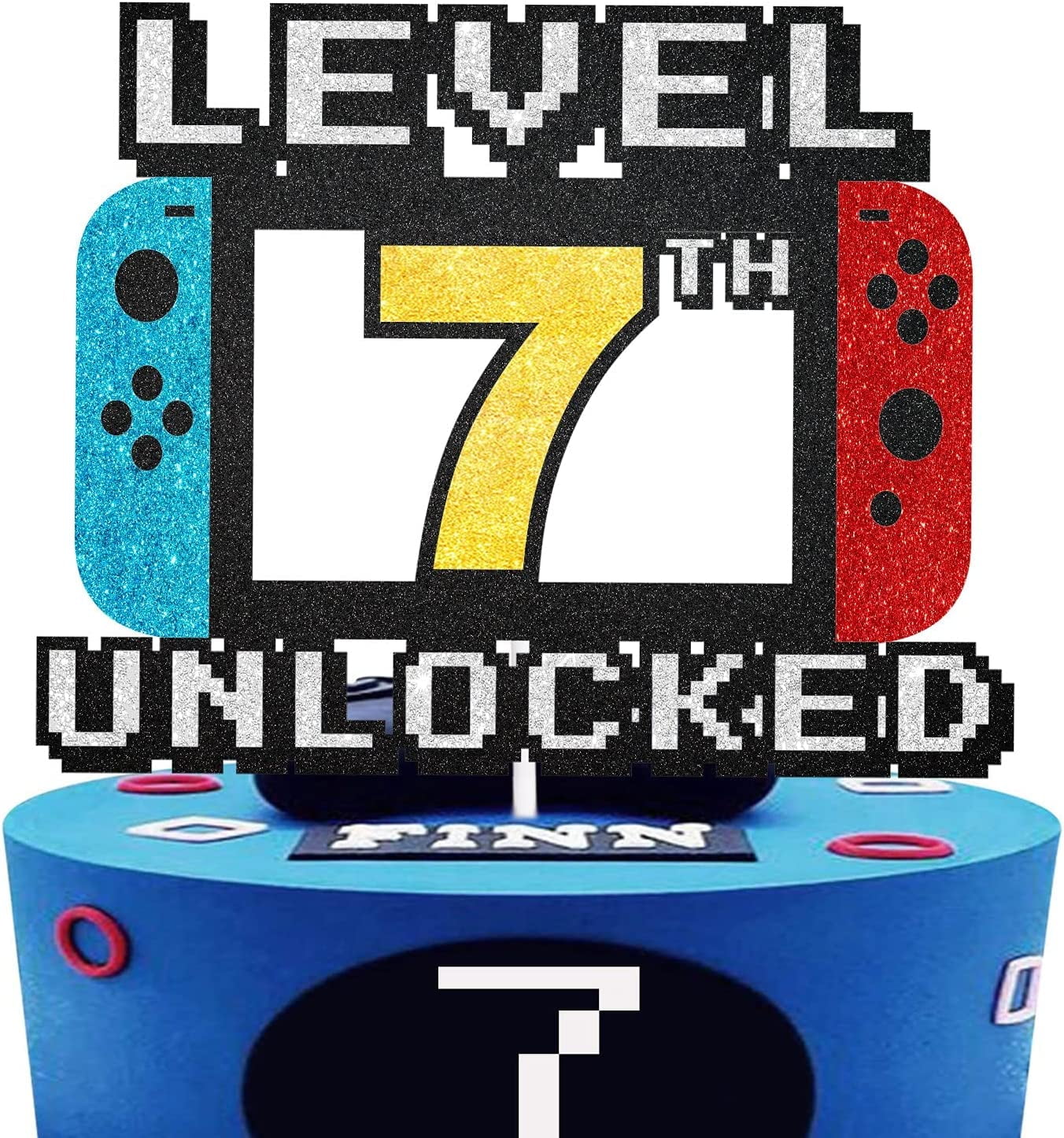 Hgudesign 7th Unlocked Cake Tor - 7th Sign Theme Party Decorations 7th ...