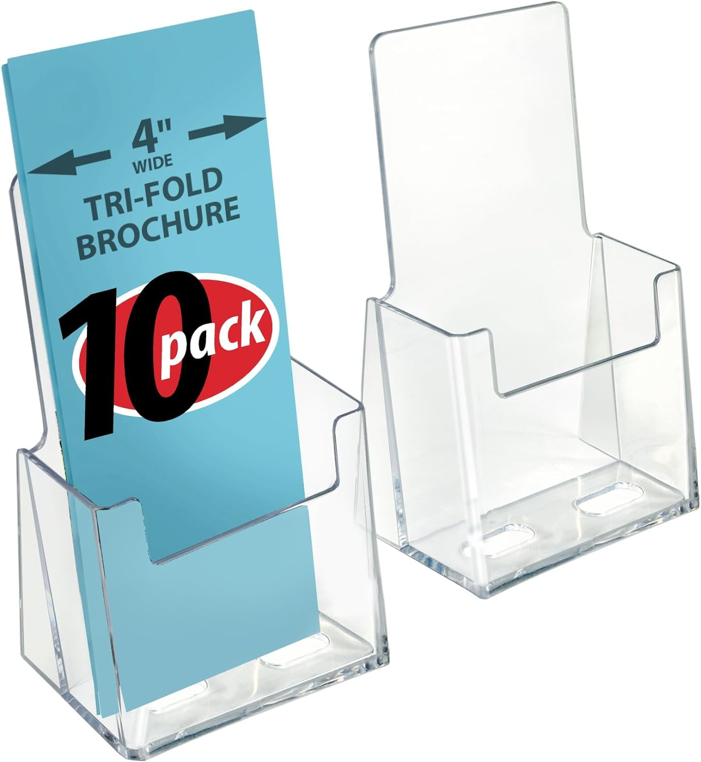 Hgudesign Azar 252012 Clear Acrylic Trifold Literature Brochure Holder ...