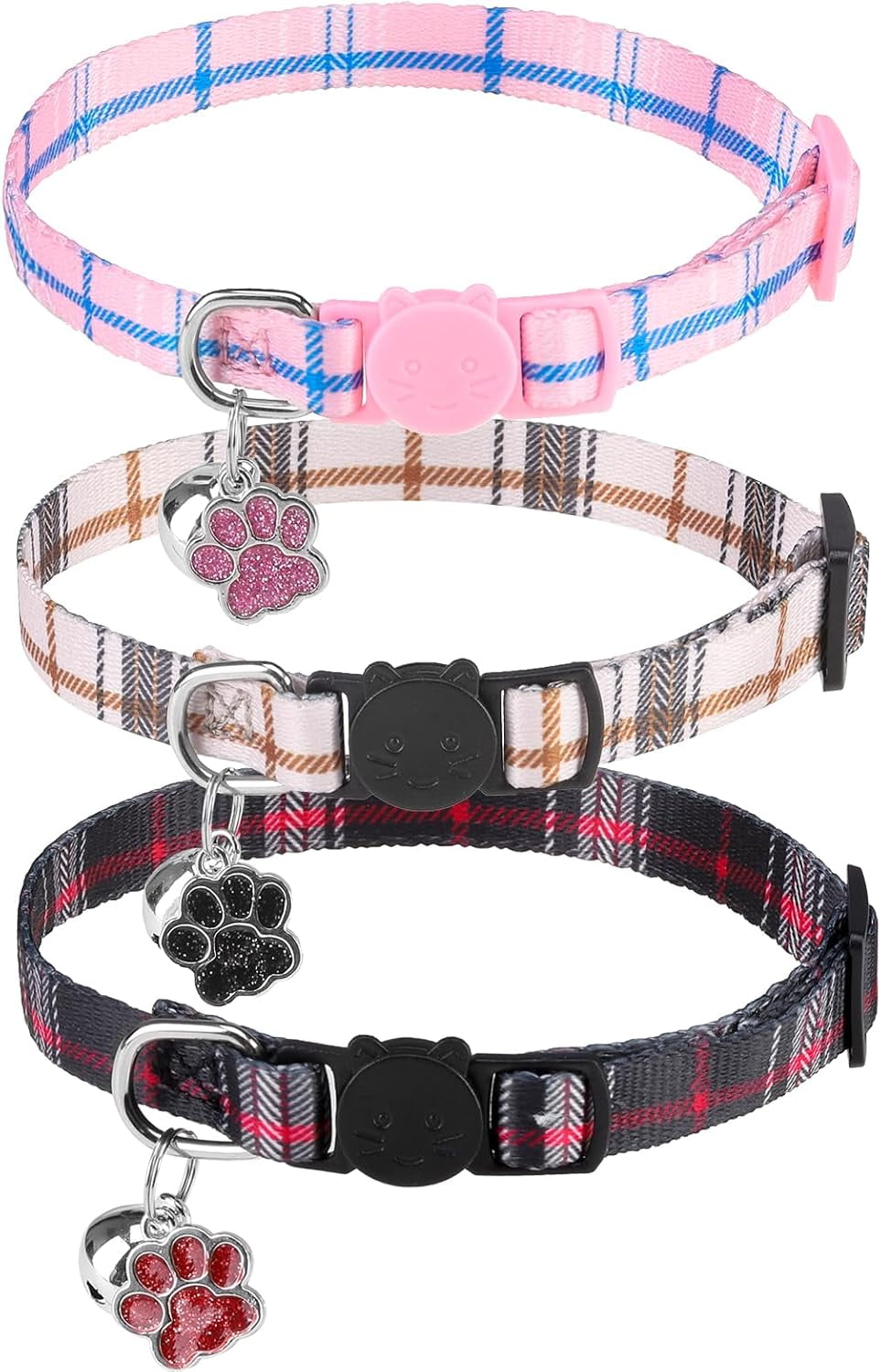 Hgudesign Breakaway Collar with s, Safety Buckle Soft Adjustable Cute s ...