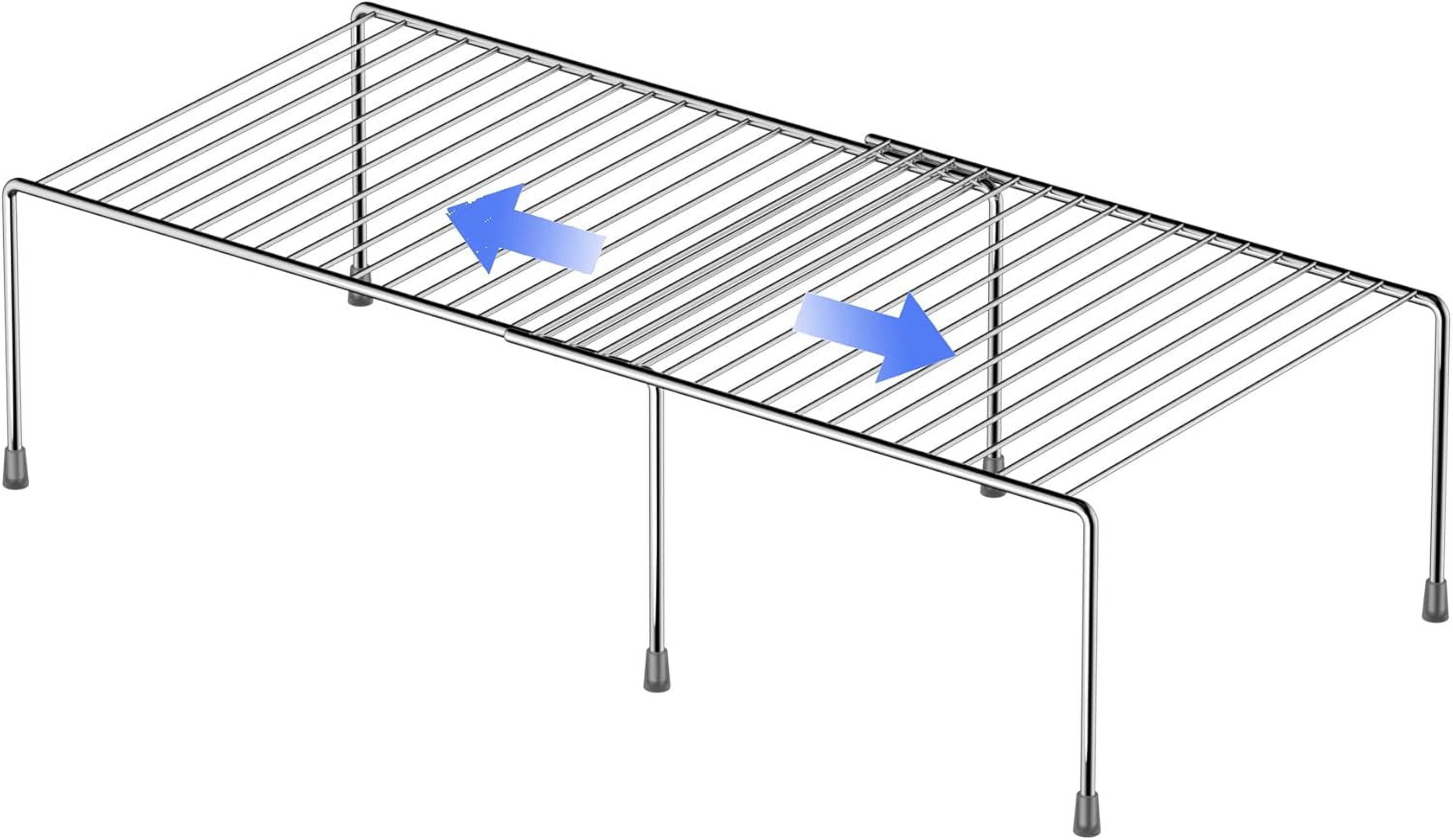 Hgudesign Cabinet Storage Shelf Rack, Expandable Metal Rustof Kitchen ...