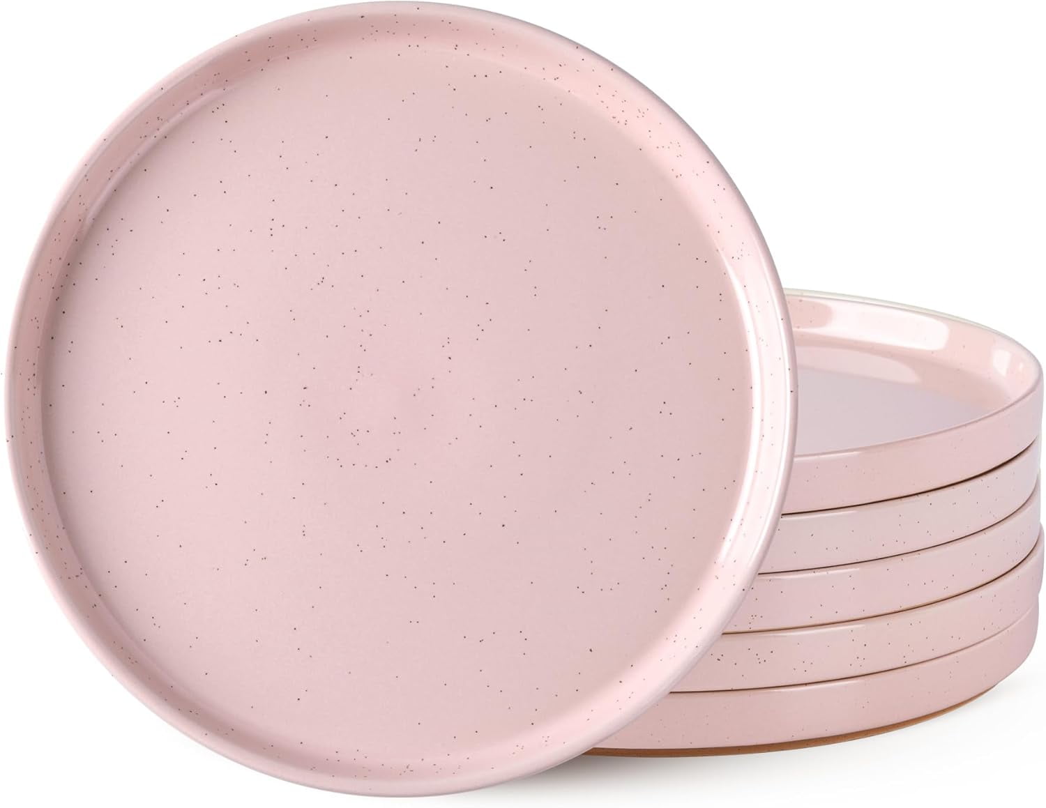 Hgudesign Ceramic Dinner Plates Set of 6, 10.25 Inch Stoneware Plates ...