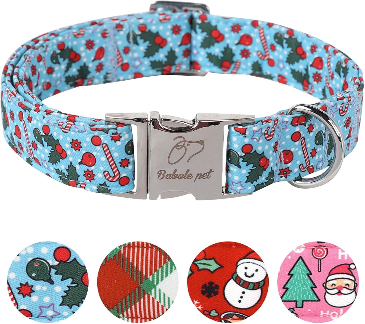 Hgudesign Christmas Dog Collar for Large Dogs - Design Cute Winter ...