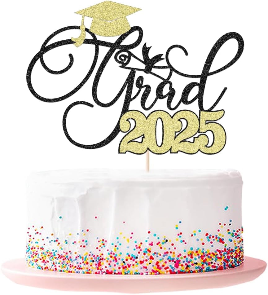 Hgudesign Congrats Grad Cake Tor Grad 2025 Graduation Decorations ...
