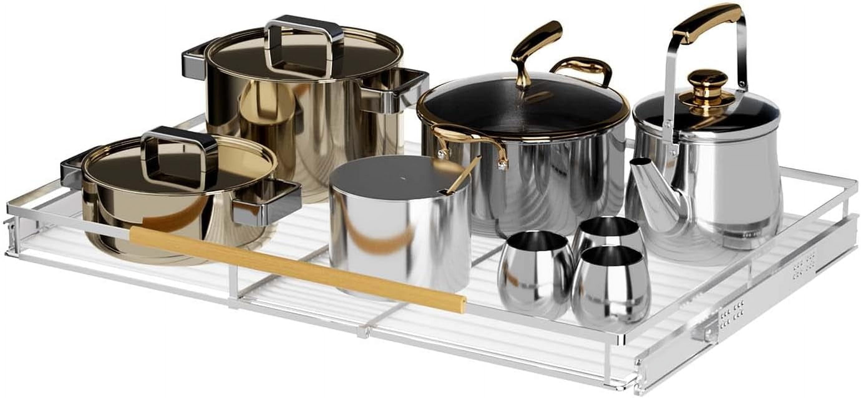 Hgudesign Expendable Pull Out Cabinet Organizer Slide Out Pantry ...