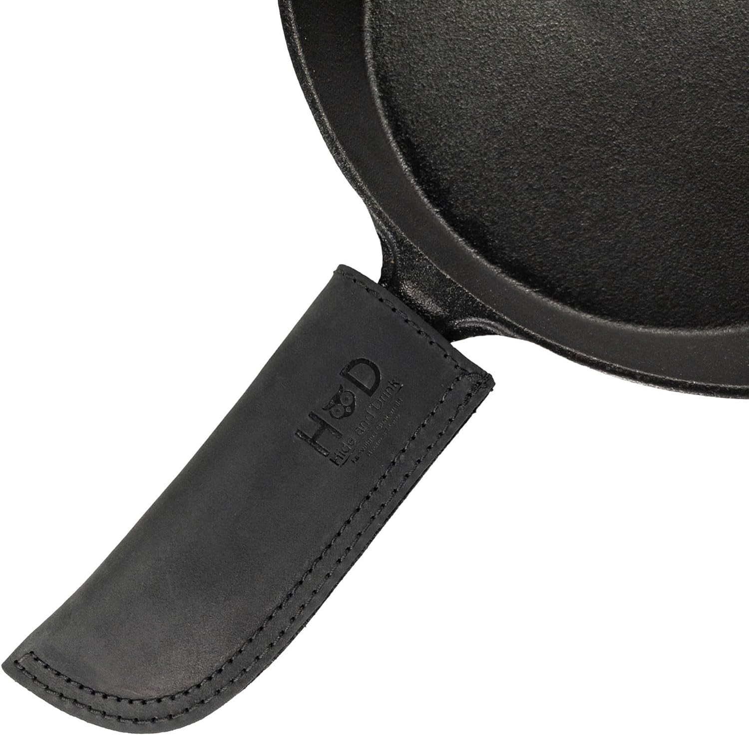 Hgudesign , Full Grain Leather Hot Handle, Cast Iron tector, Panhandle ...