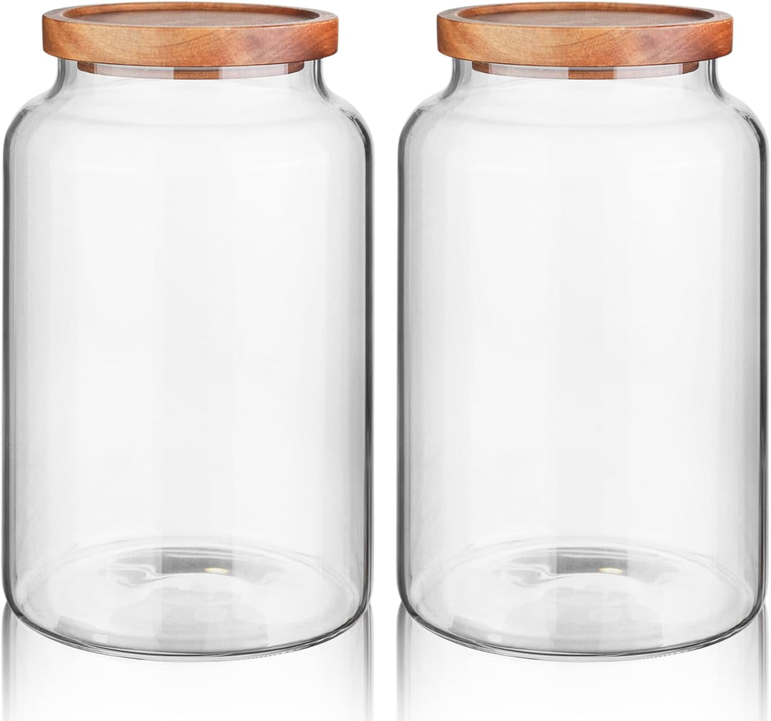 Hgudesign Glass Storage Container Airtight Food Jars Kitchen Canister ...