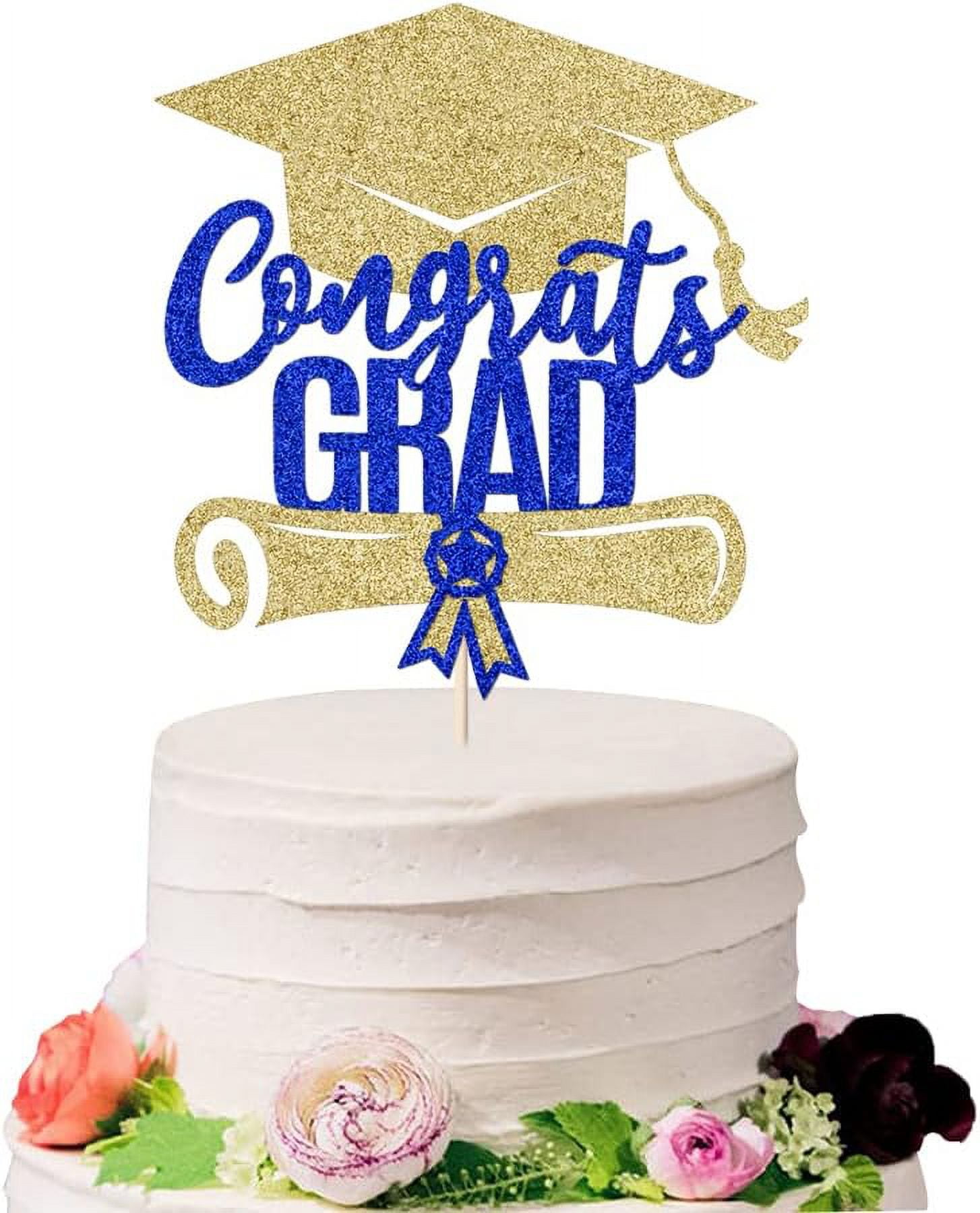 Hgudesign Glitter Congrats Grad Cake Tor,2025 Graduation Cake Tor ...