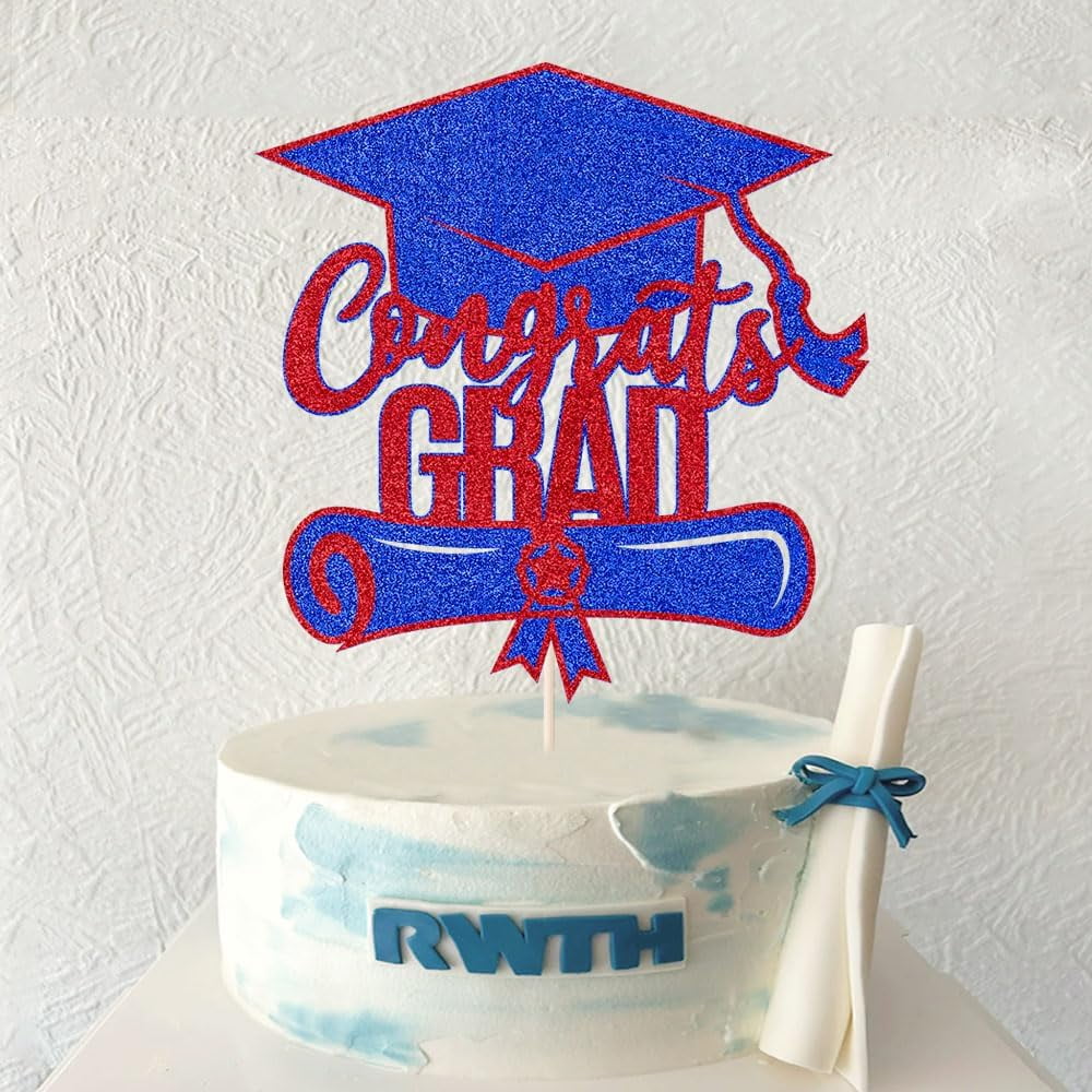 Hgudesign Glitter Congrats Grad Cake Tor,2025 Graduation Cake Tor ...