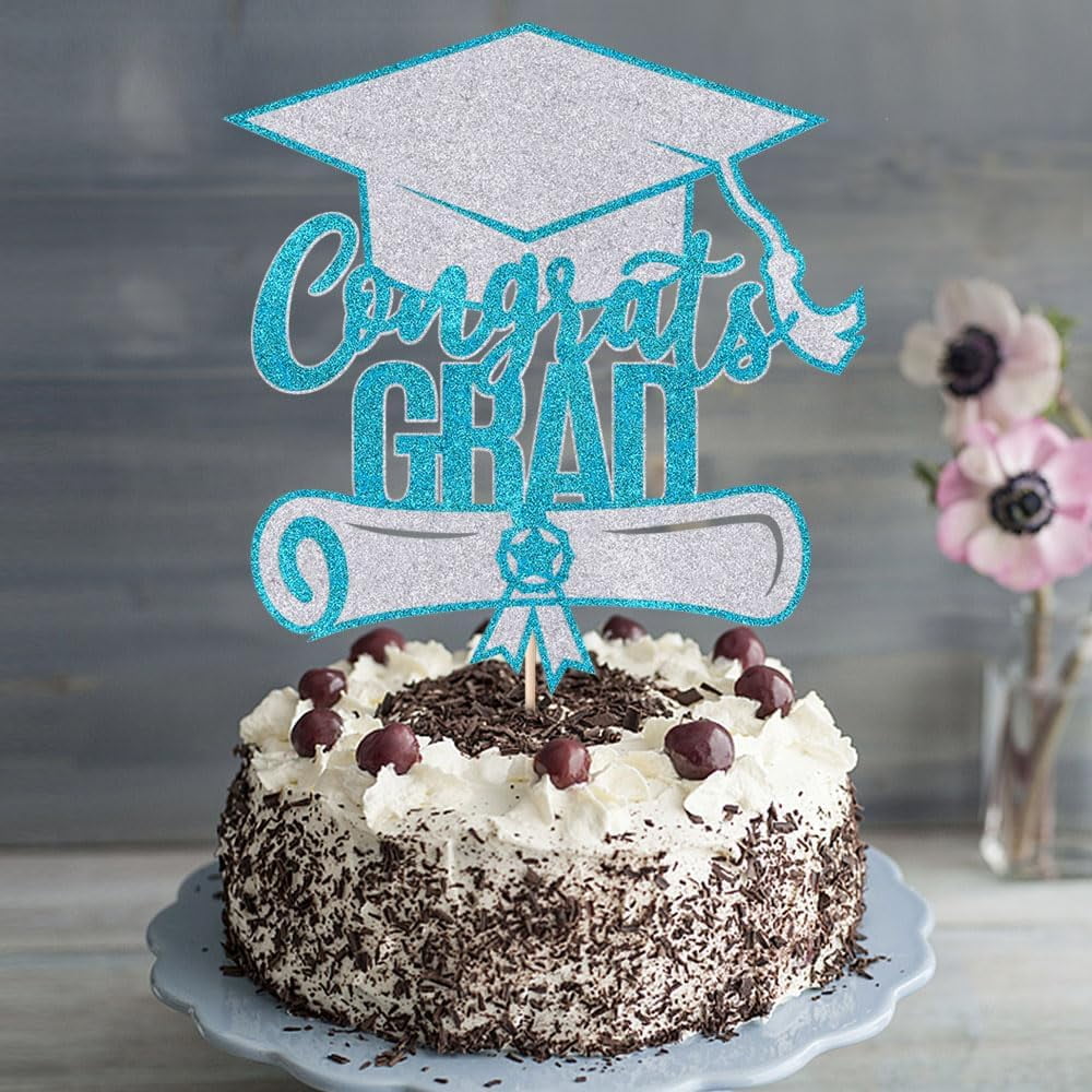 Hgudesign Glitter Congrats Grad Cake Tor,2025 Graduation Cake Tor ...