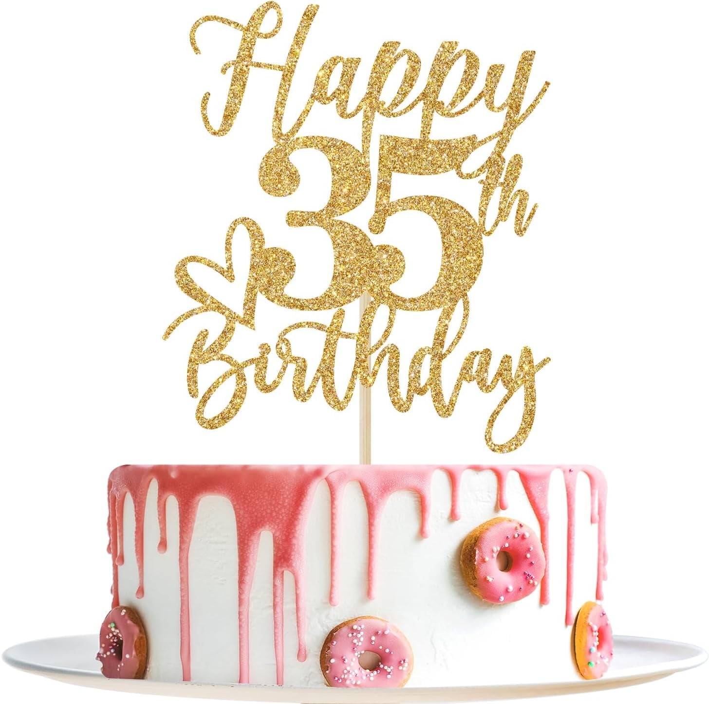 Hgudesign Happy 35th Birthday Cake Tor, 35th Birthday Decorations ...