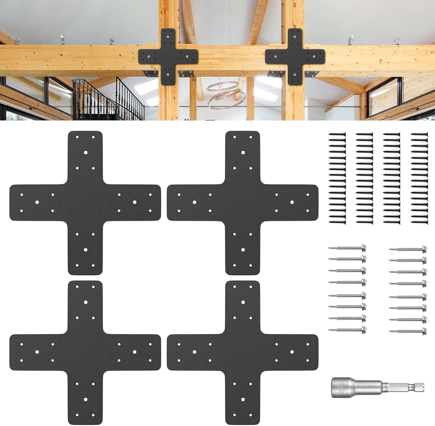 Hgudesign Heavy Duty X Brackets, Made of Heavy Duty Metal, X-Shaped ...