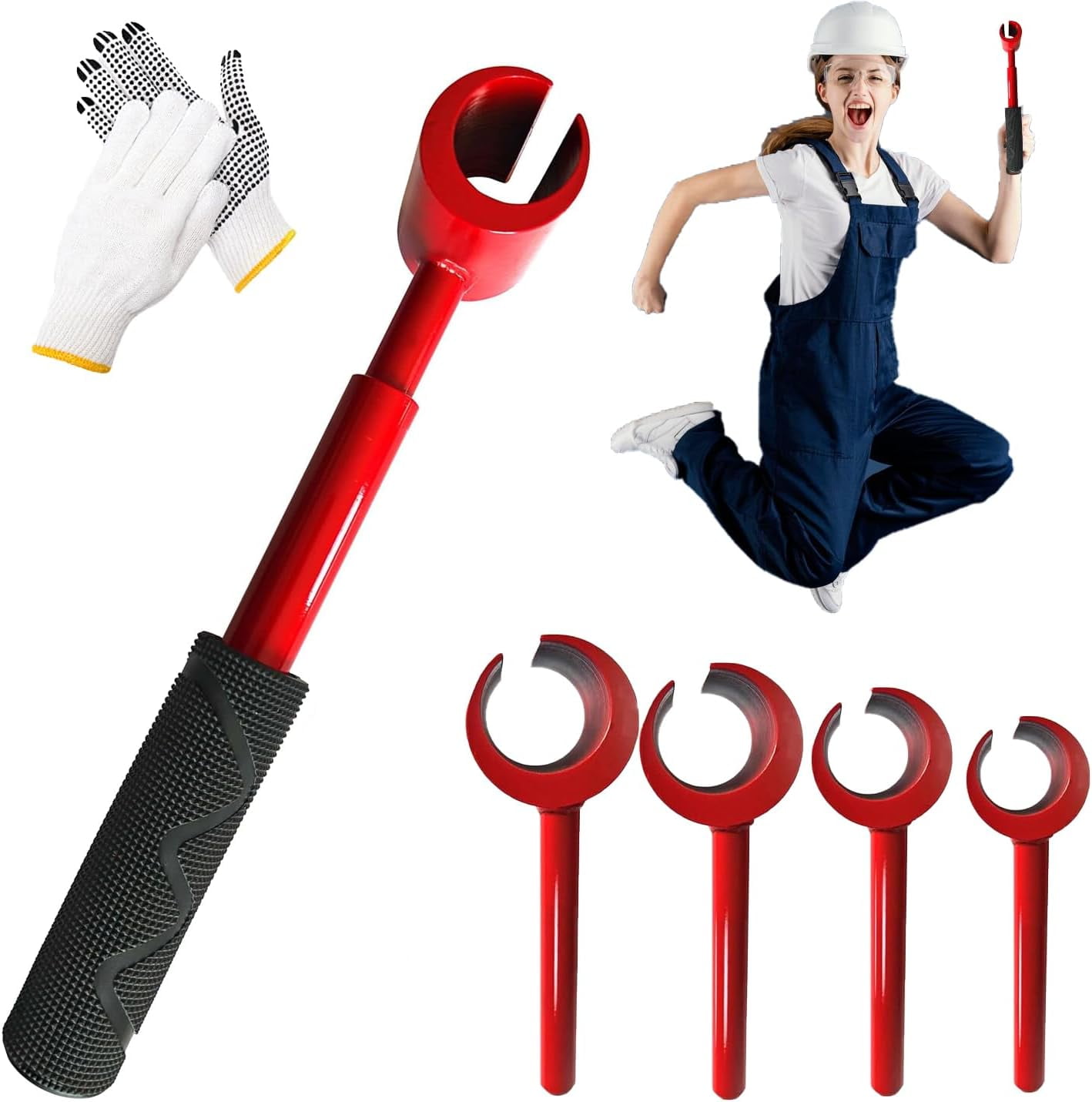 Hgudesign Hinges Gap Adjusting Wrench, 4 in1 Door Hinge Repair Spanner ...