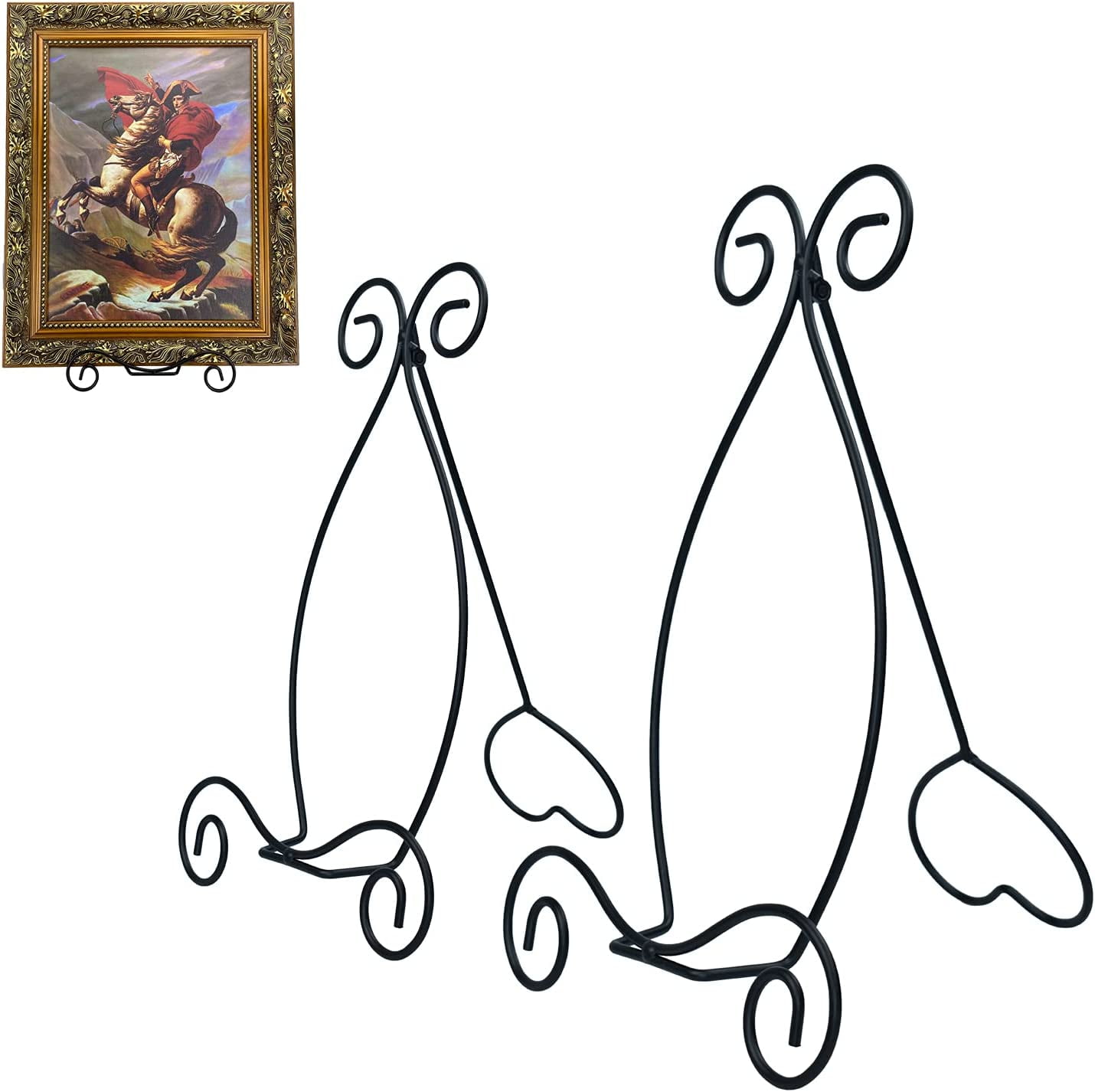 Hgudesign Iron Plate Stand for Display 2-Pack, 12 Inch + 14 Inch ...