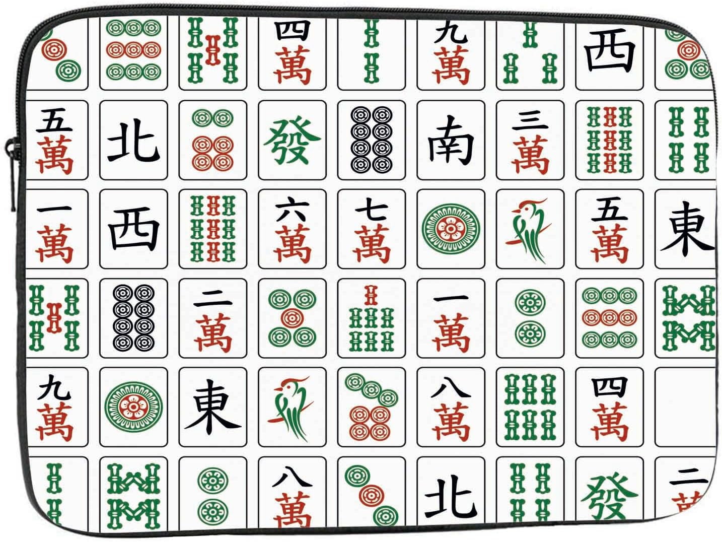 Hgudesign Laptop Sve Bag 15 15.4 15.6 Inch,na Mahjong Tiles Characters ...